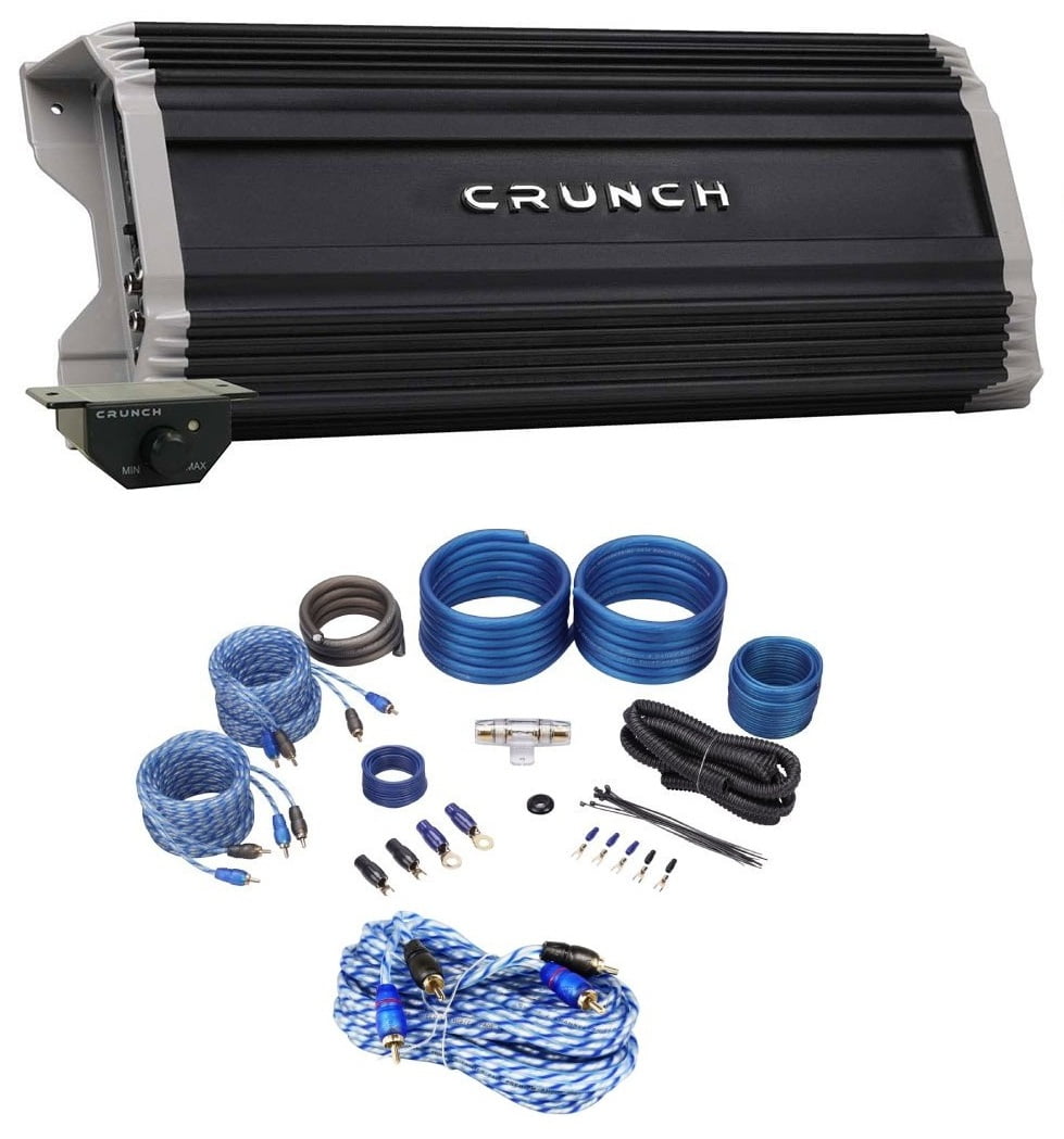 Crunch PZ2-2030.5D 5 Channel 2000w Class D Car Amplifier+Bass Remote+ ...