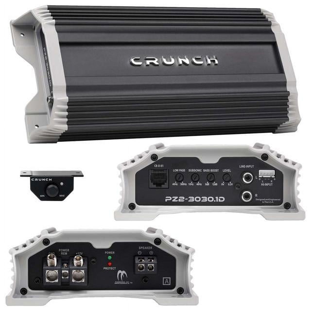 Crunch PZ2-3030.1D POWERZONE 3000 Watt Mono Amplifier, Car Audio ...