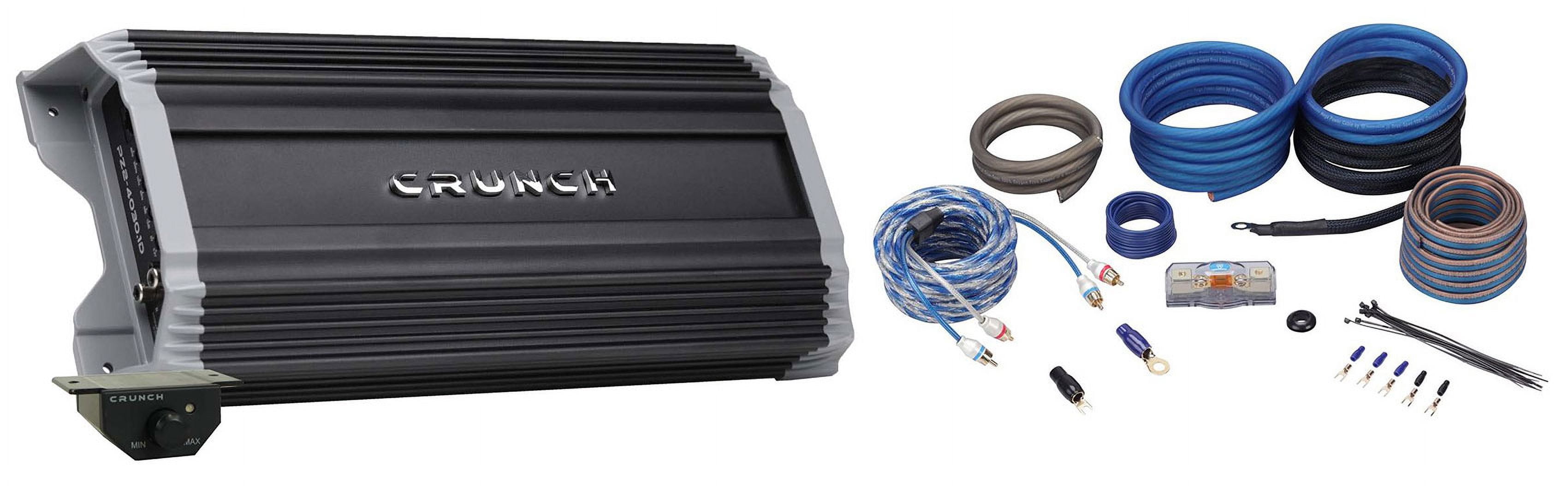 Crunch PZ2-4030.1D 4000 Watt Mono Car Audio Amplifier+Bass Remote+Amp ...