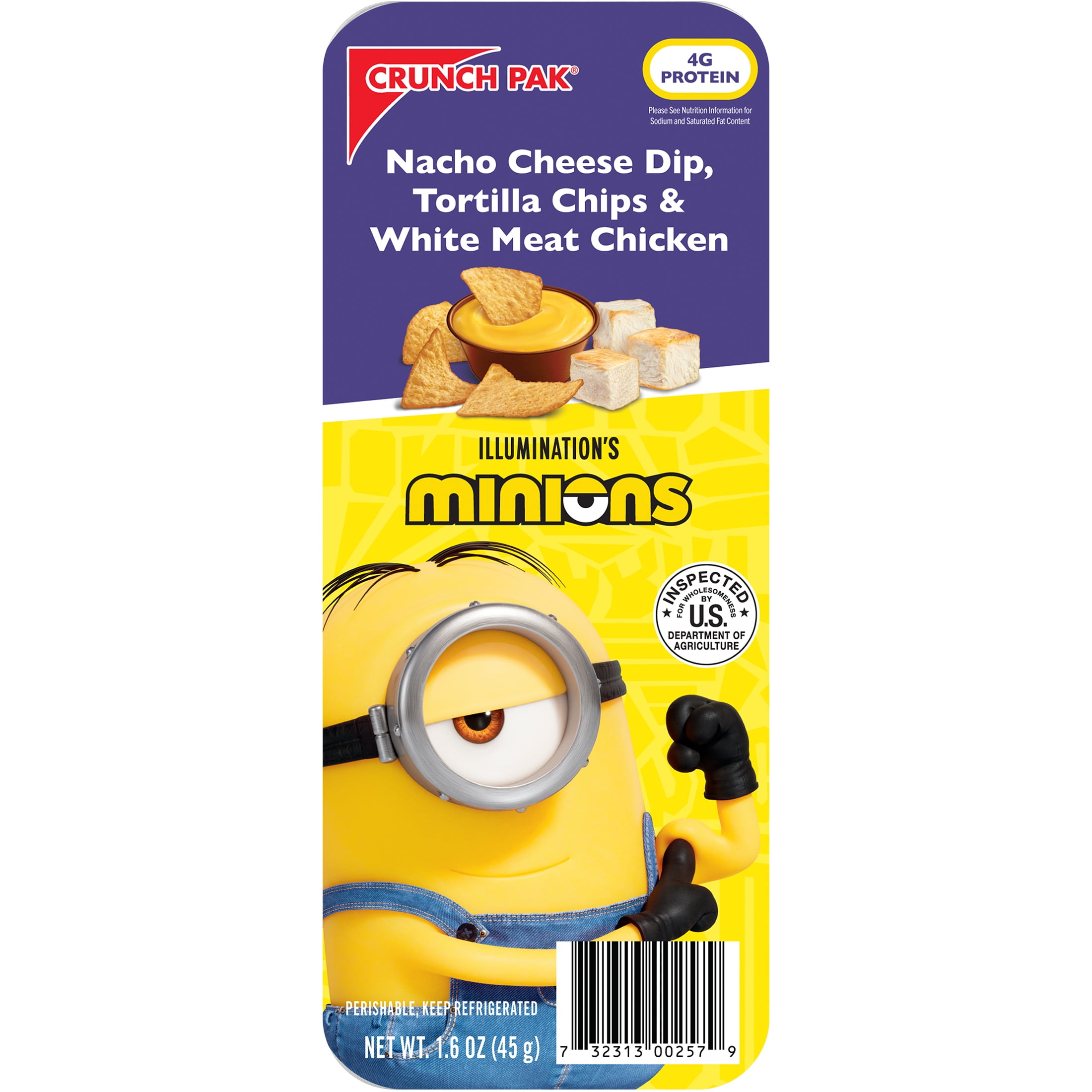Crunch Pak Featuring Minions with Grilled Chicken, Nacho Cheese, and ...
