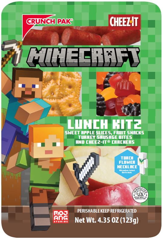 Crunch Pak Minecraft Sliced Sweet Apples, Fruit Snacks, Turkey Bites ...