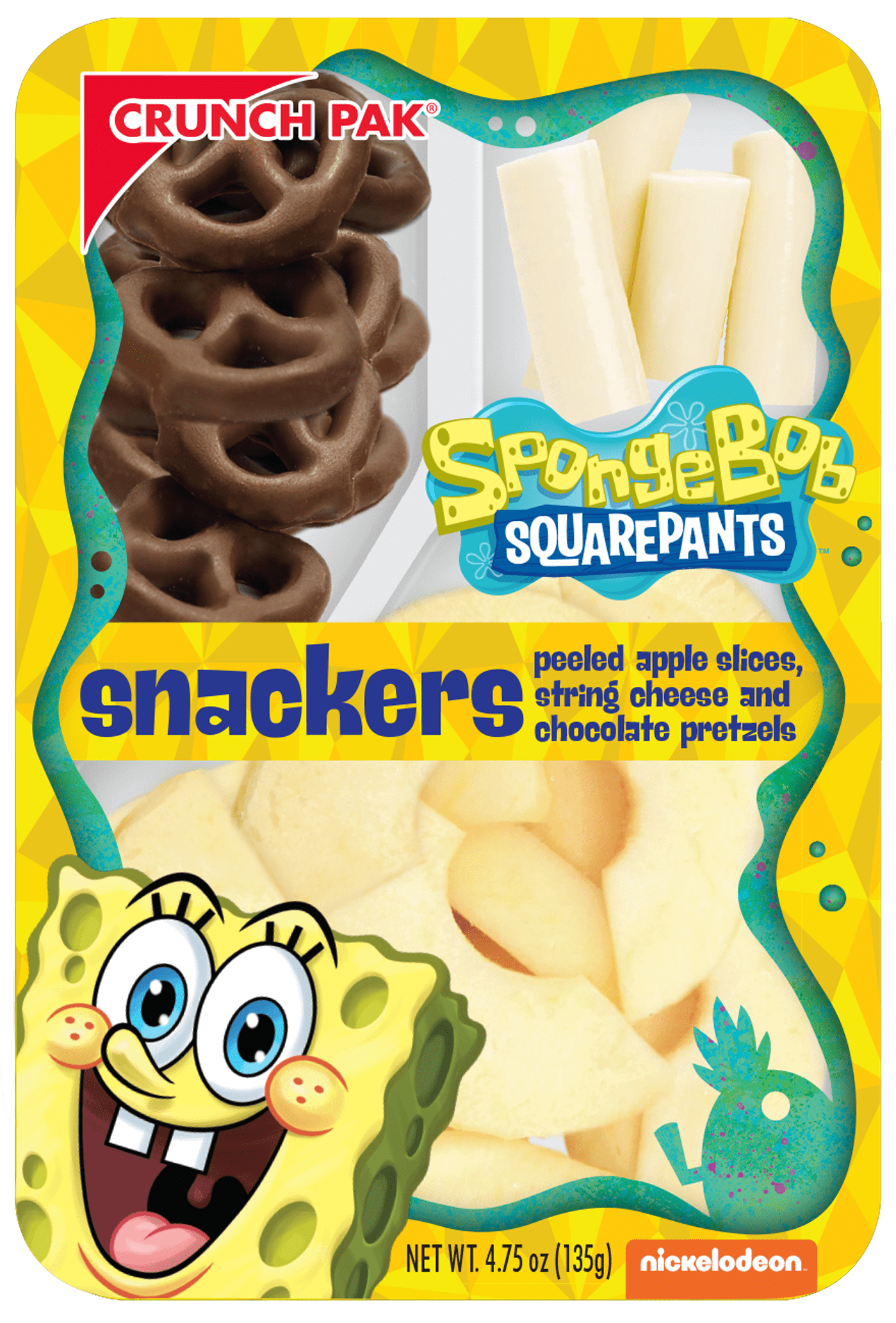 Crunch Pak Snack with Peeled Apple Slices, String Cheese, and Chocolate ...