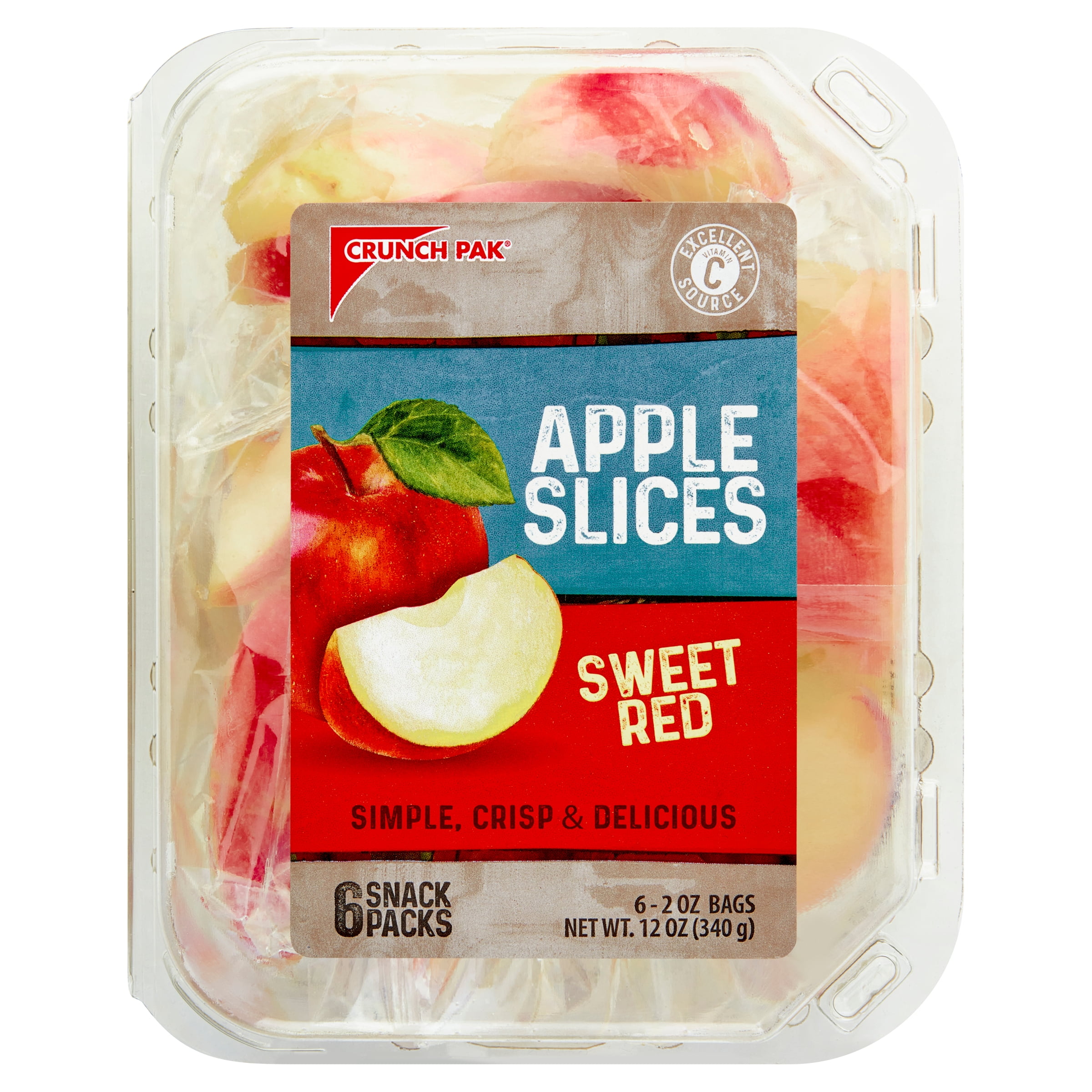 Crunch Pak Sweet Apple Slices, 2oz Count - Walmart.com