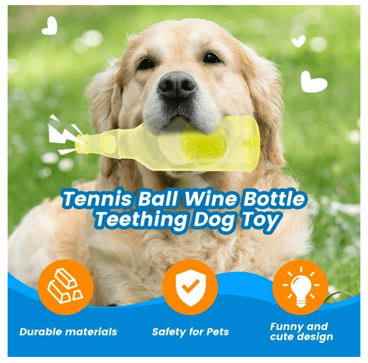 Crunch Play Bottle Toy, Bottle Chew Toys for Dogs, Interactive Toys for ...