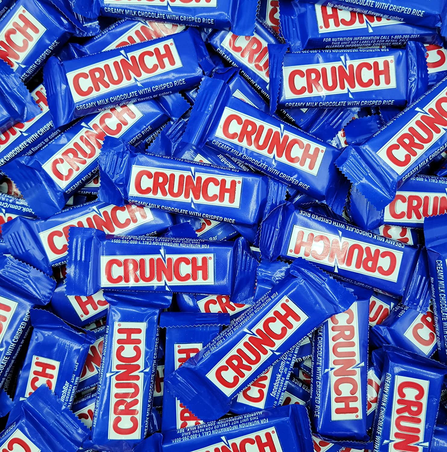 Crunch Snack Size Chocolate Bar - Creamy Milk Chocolate and Crisped ...