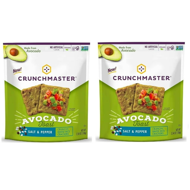 Crunch master Avocado Toast, DHF10 Salt & Pepper, Crunchy Baked Rice ...