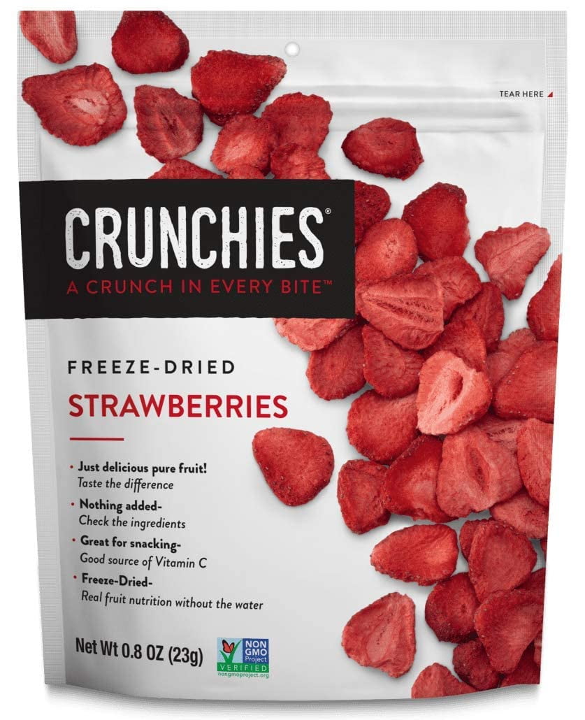 Crunchies Freeze-Dried Fruits, 100% XEF1 All Natural Crispy Fruit, Non GMO and Kosher, Single ...