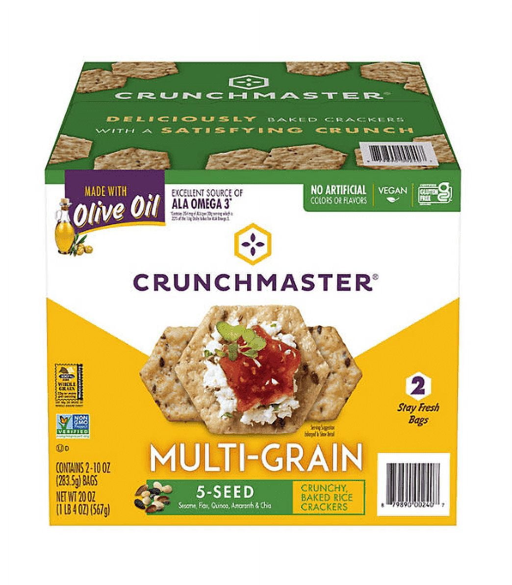 Crunchmaster 5 Seed Multi-Grain Cracker, 10 oz., 2 pk.2 - Walmart.com