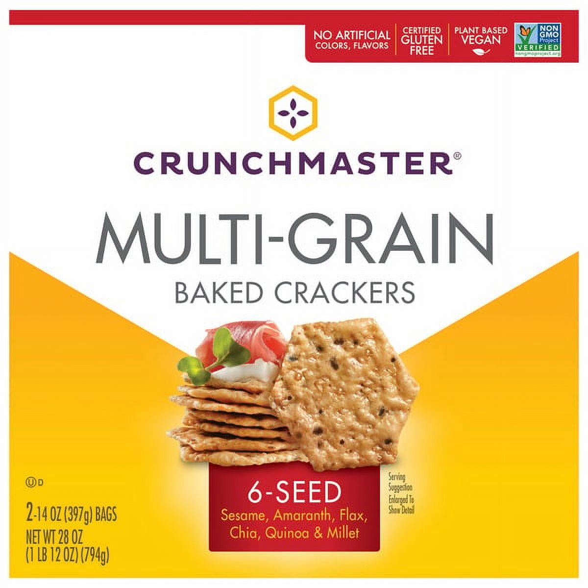 Crunchmaster Multi-Grain Crackers, 28 oz - Walmart.com