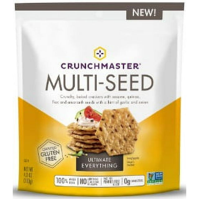 Crunchmaster Multi-Seed Crackers, Ultimate Everything, 4 Ounce, 12 Pack ...
