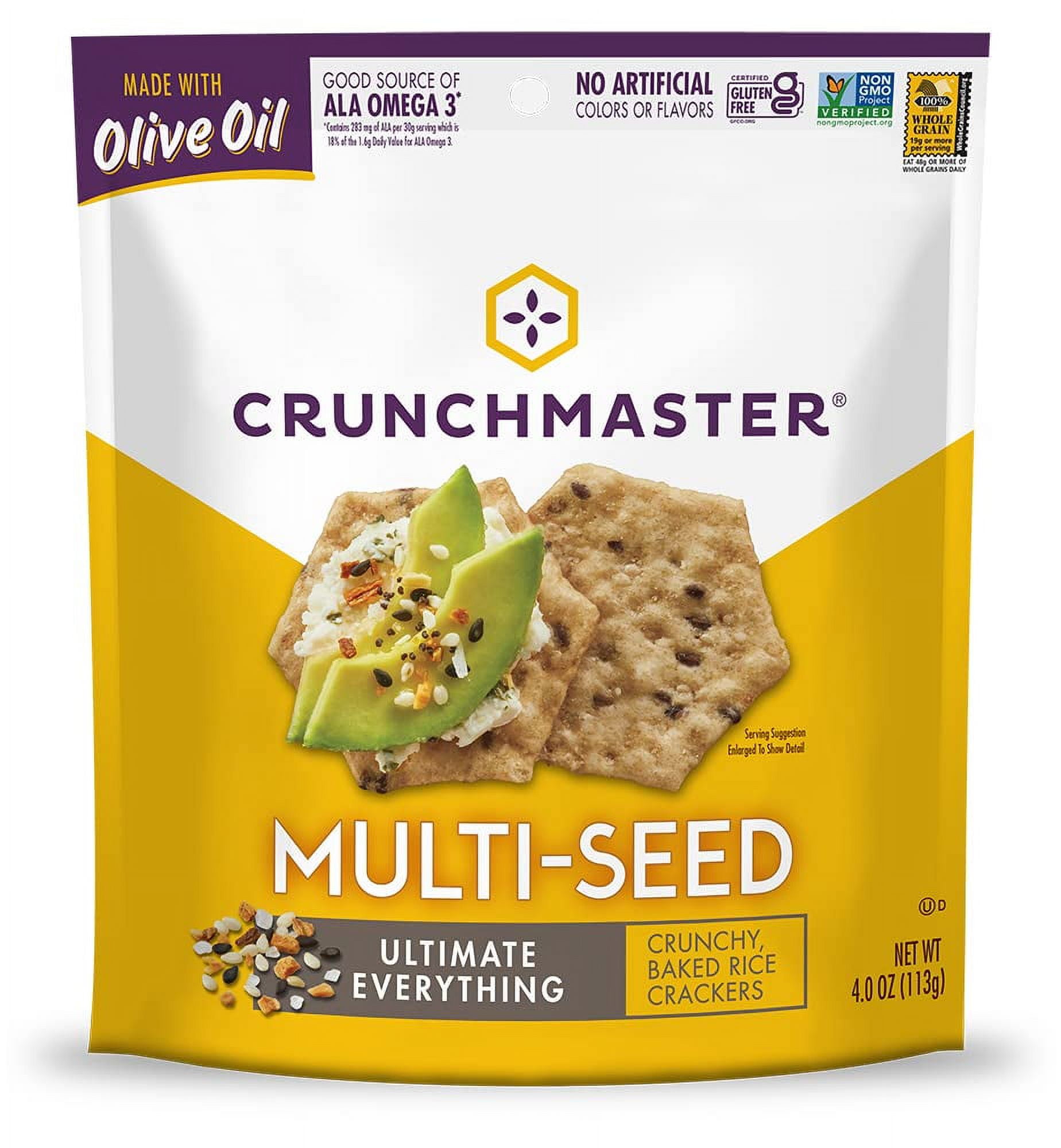 Crunchmaster Multi-Seed Crackers, Ultimate ESF27 Everything, 4 Ounce ...