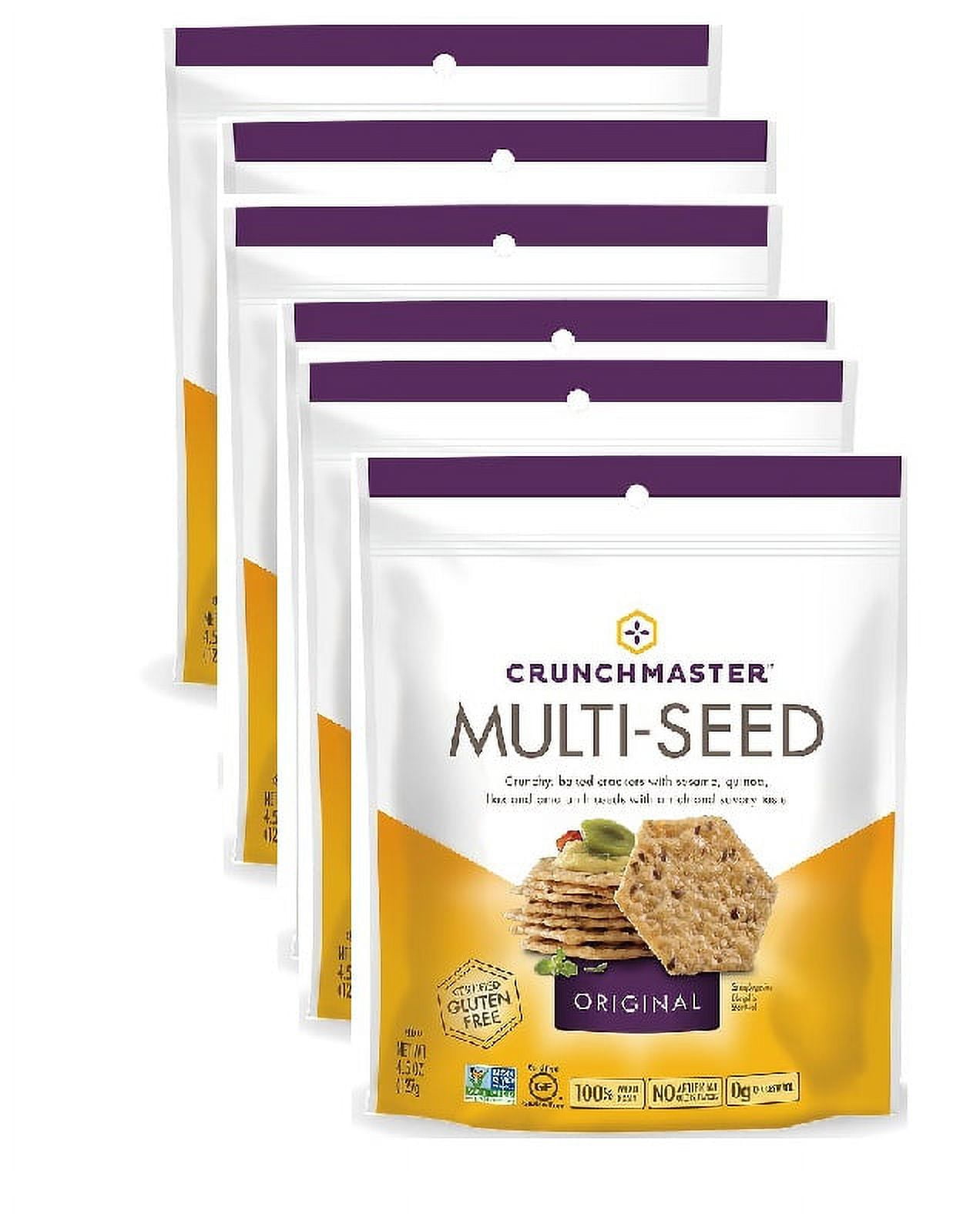 Crunchmaster Multi-Seed Original, 4 Ounce Bag, PACK OF 6 - Walmart.com