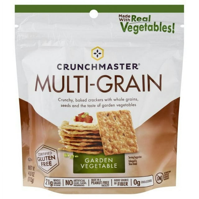 Crunchmaster Multigrain Crackers Garden Vegetable, 40012NCD12CM ...
