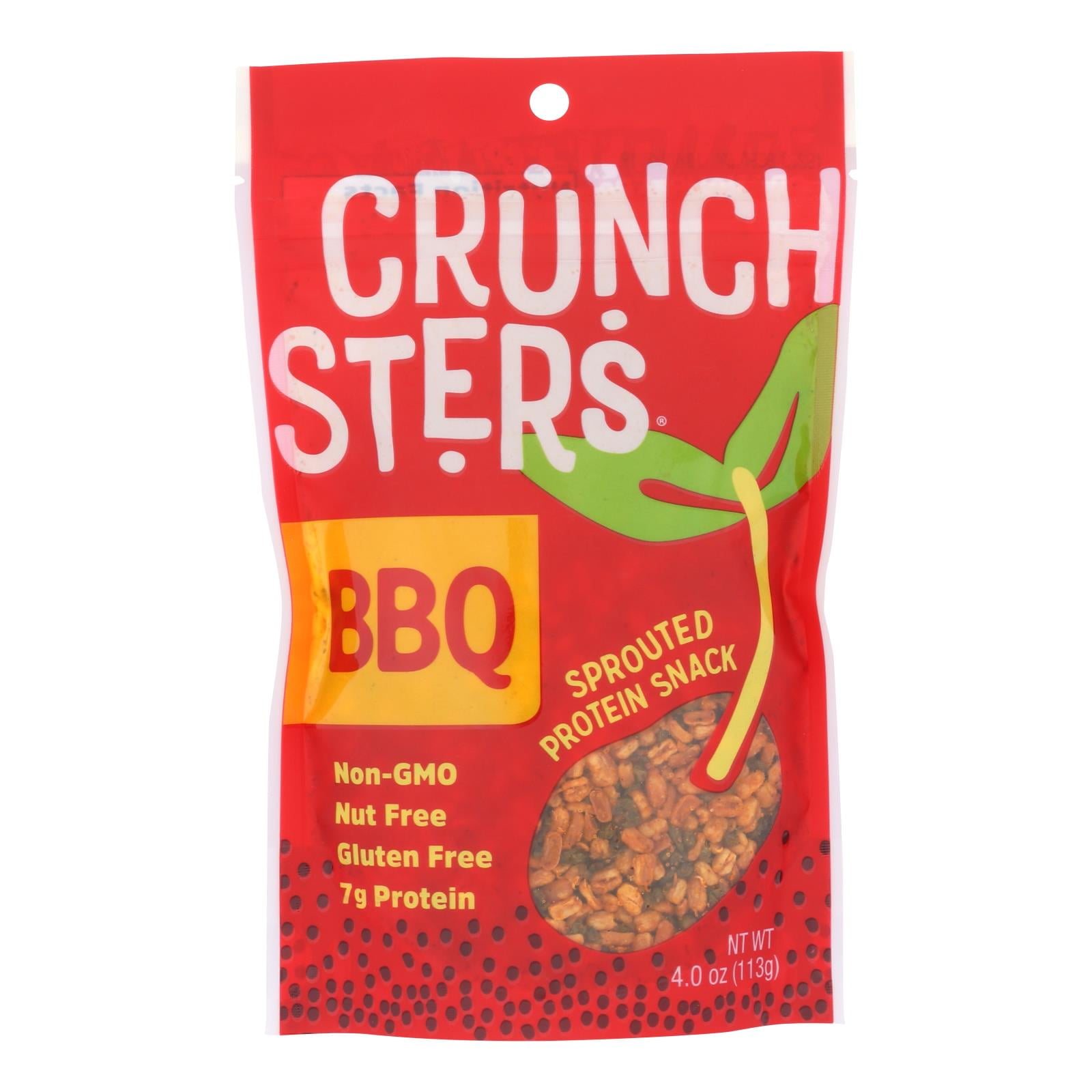 Crunchsters - Protein Snack BBQ - Case of 6 - 4 OZ - Walmart.com