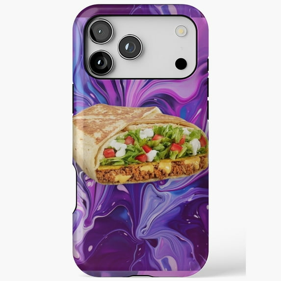 Crunchwrap Pattern Food Lover Art iPhone Case 17 through 11 Pro Max ...