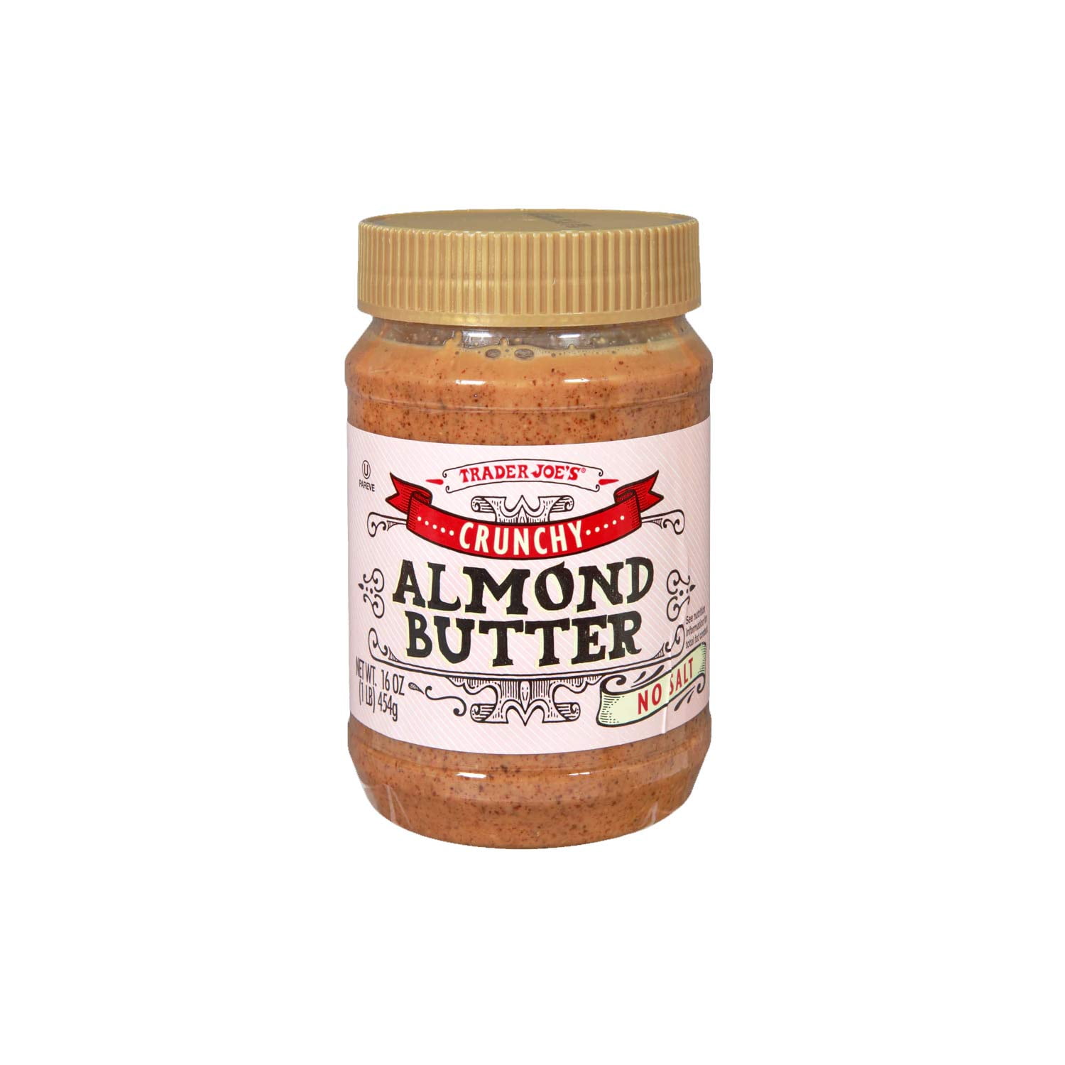 Crunchy Almond Butter No Salt 16 Oz - Walmart.com