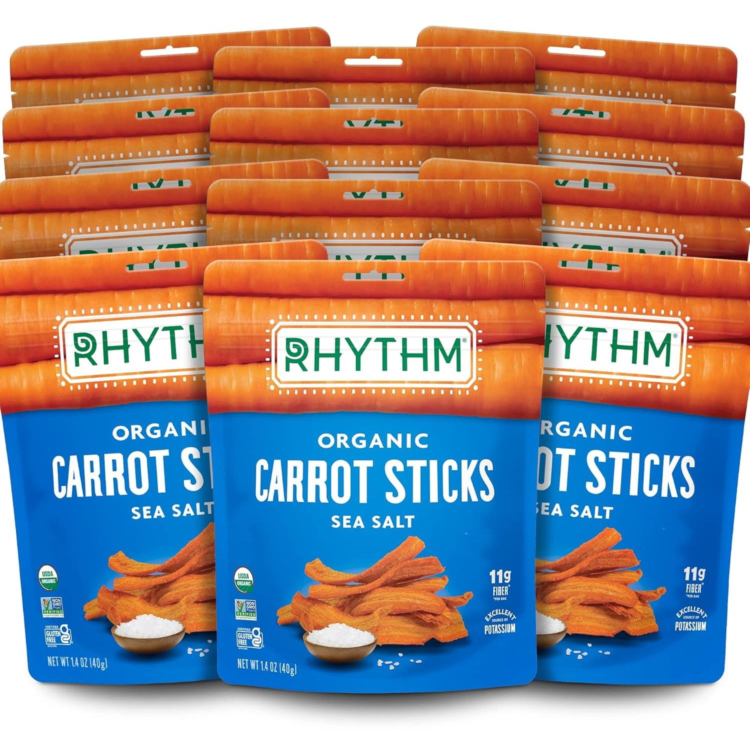 Crunchy Carrot Sticks, Salted, USDA Certified Organic, Vegan Friendly ...