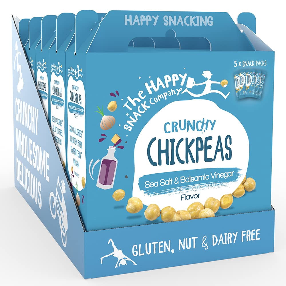 Crunchy Chickpeas Lime & Cracked Pepper 24 x 1 oz. 5g Plant Based ...