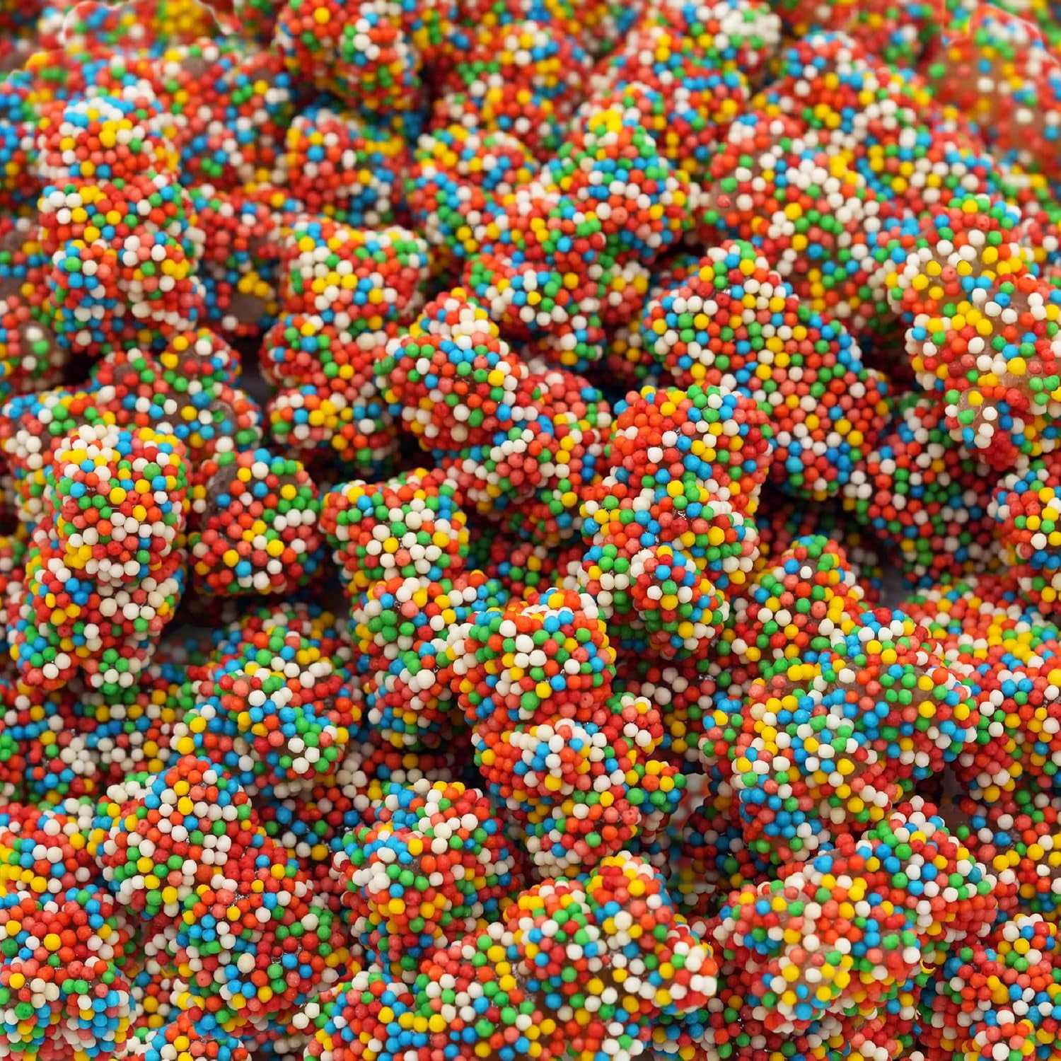 Crunchy Gummy Bears Candy | 1-Pound Pack | Rainbow Nonpareils Bits ...