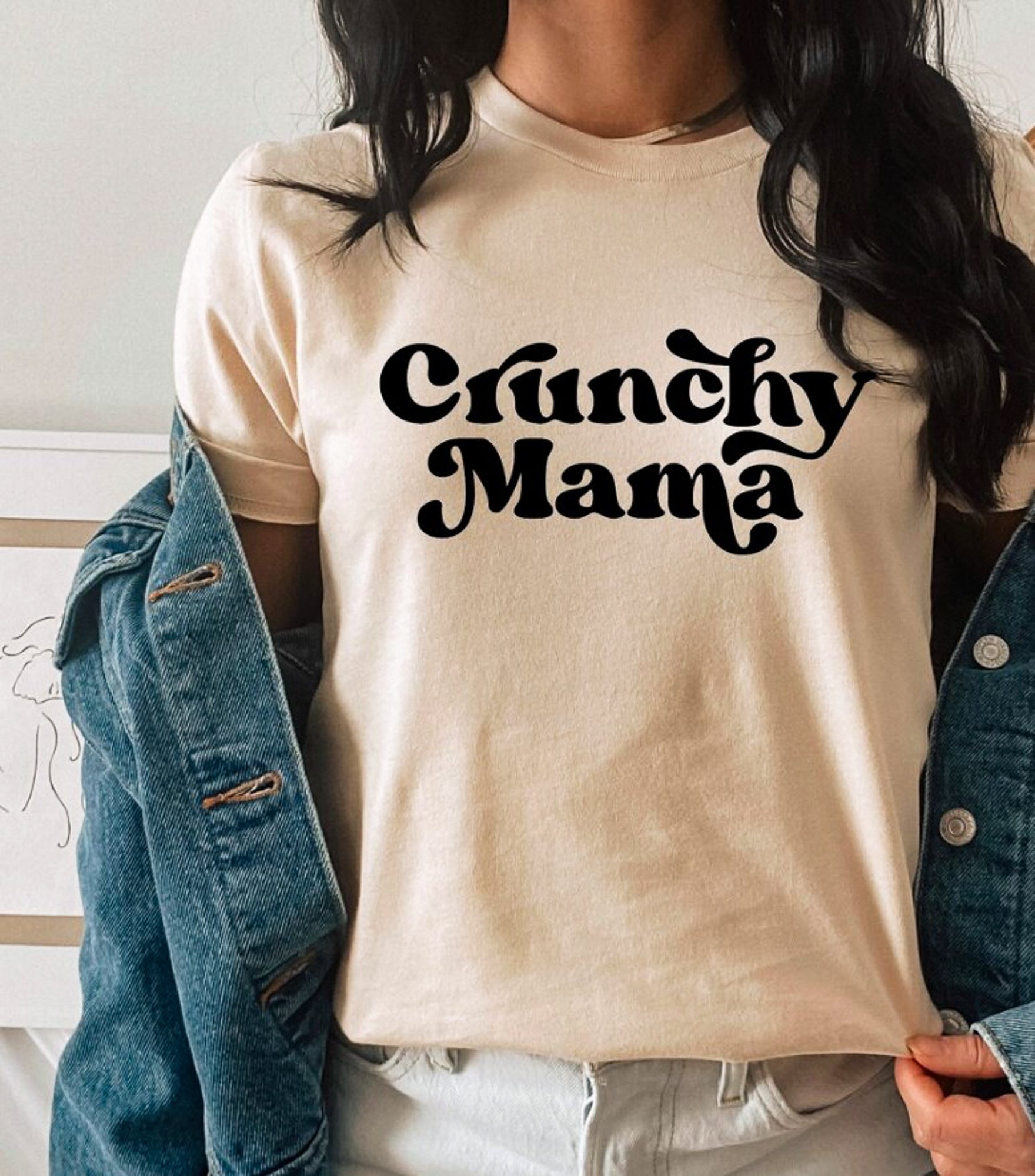 Crunchy Mama Tee, Retail Fit, Unisex Sizing, Cotton/Polyester – Lt ...