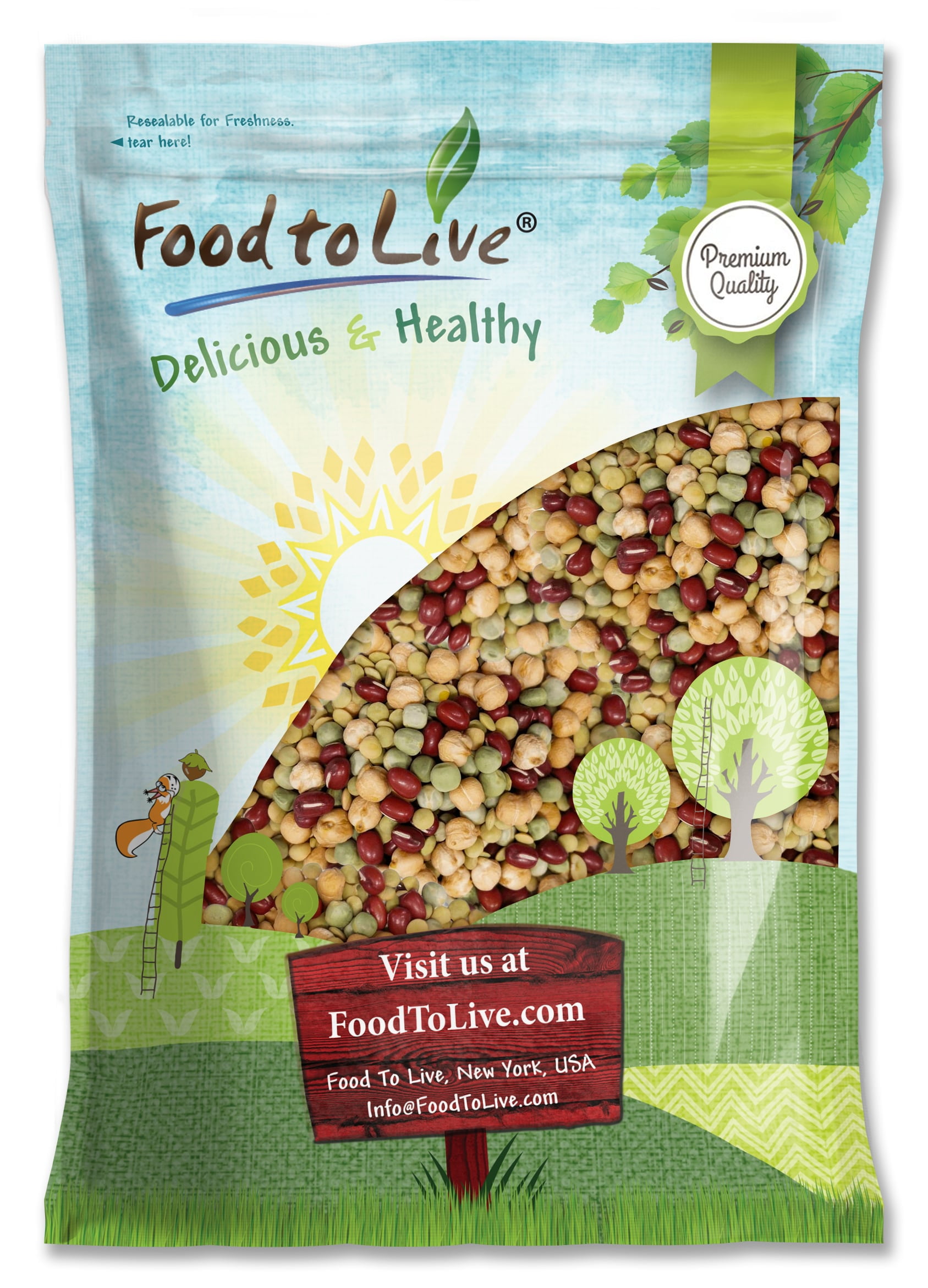 Crunchy Mix of Sprouting Beans, 10 Pounds - Sproutable, Raw, Vegan ...