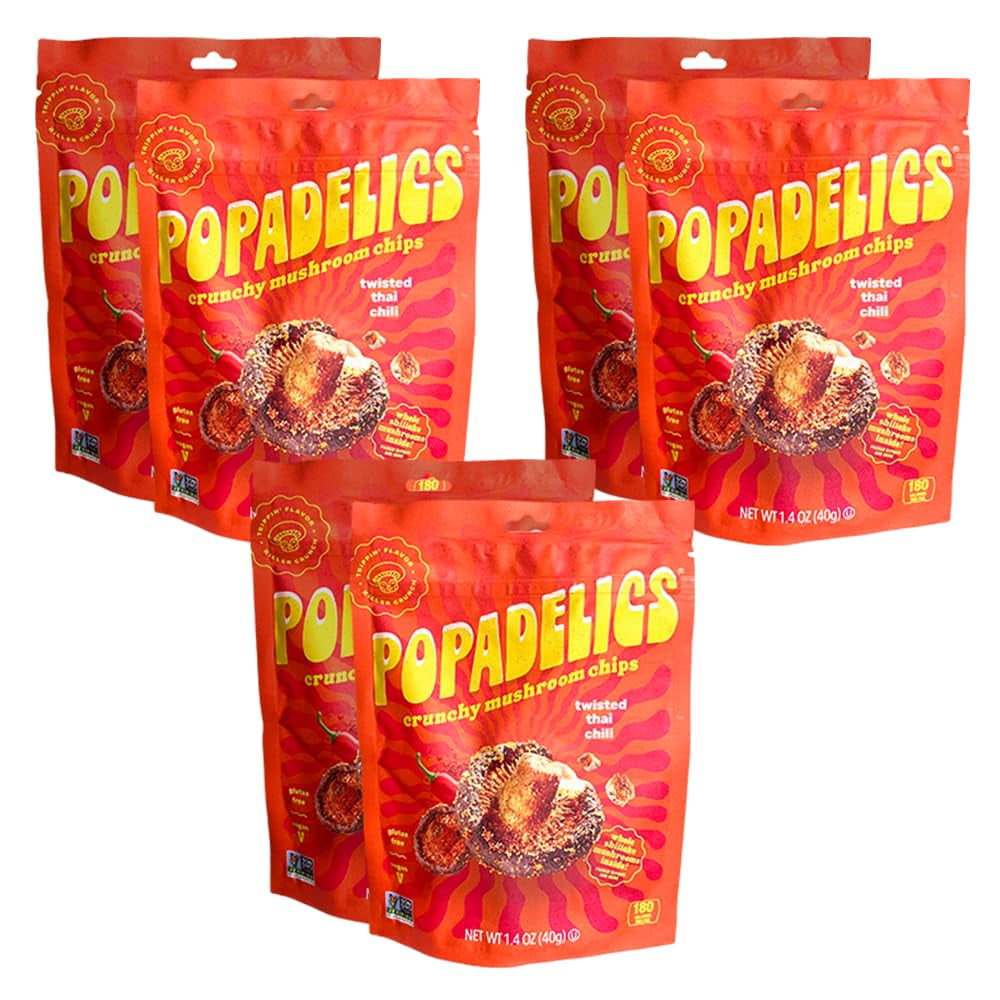 Crunchy Mushroom Chips Twisted Thai Chili Shiitake Mushroom Crisps ...