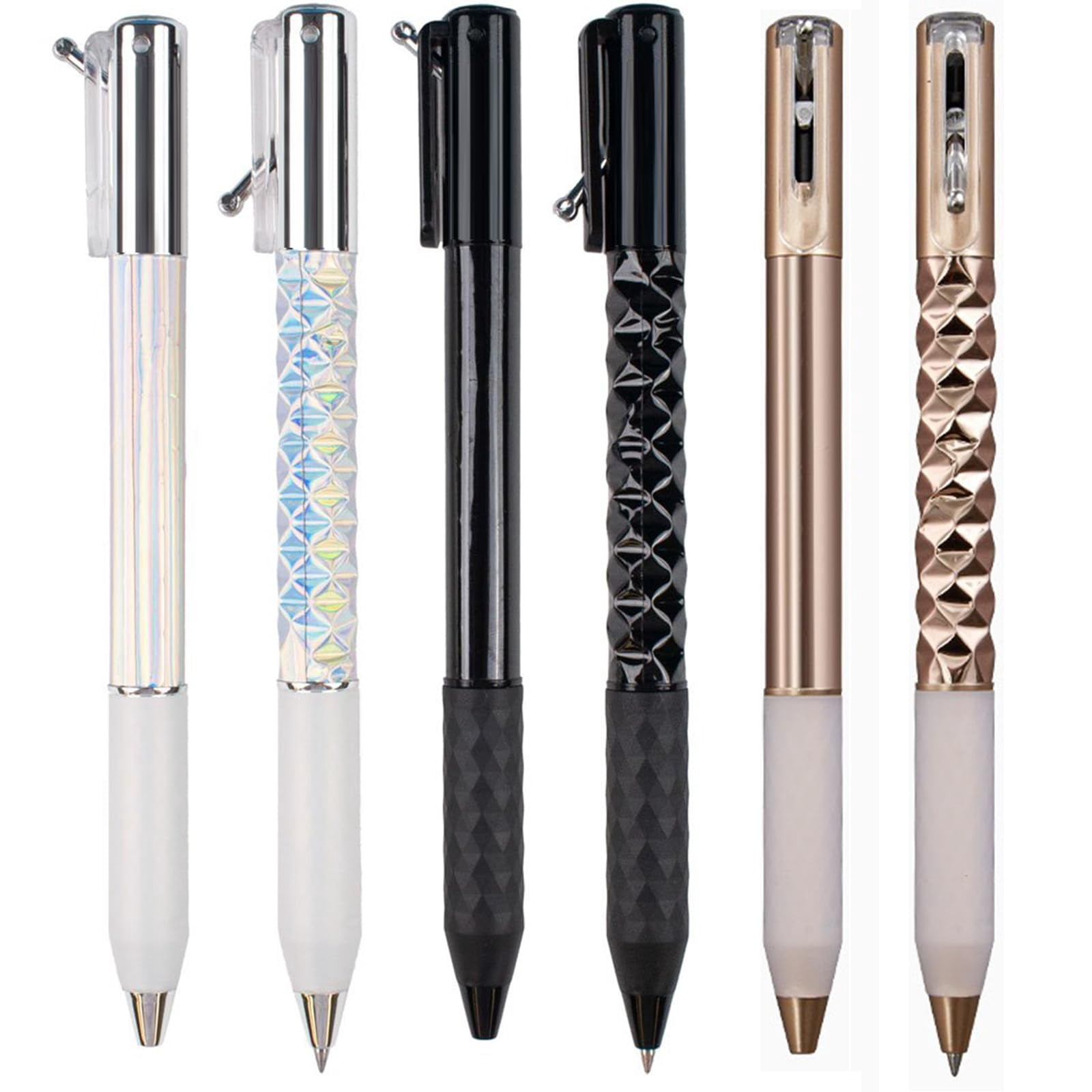 Crunchy Sensory Pen,Morphing Gel Pens,6Pack Crinkle Textured Sensory ...