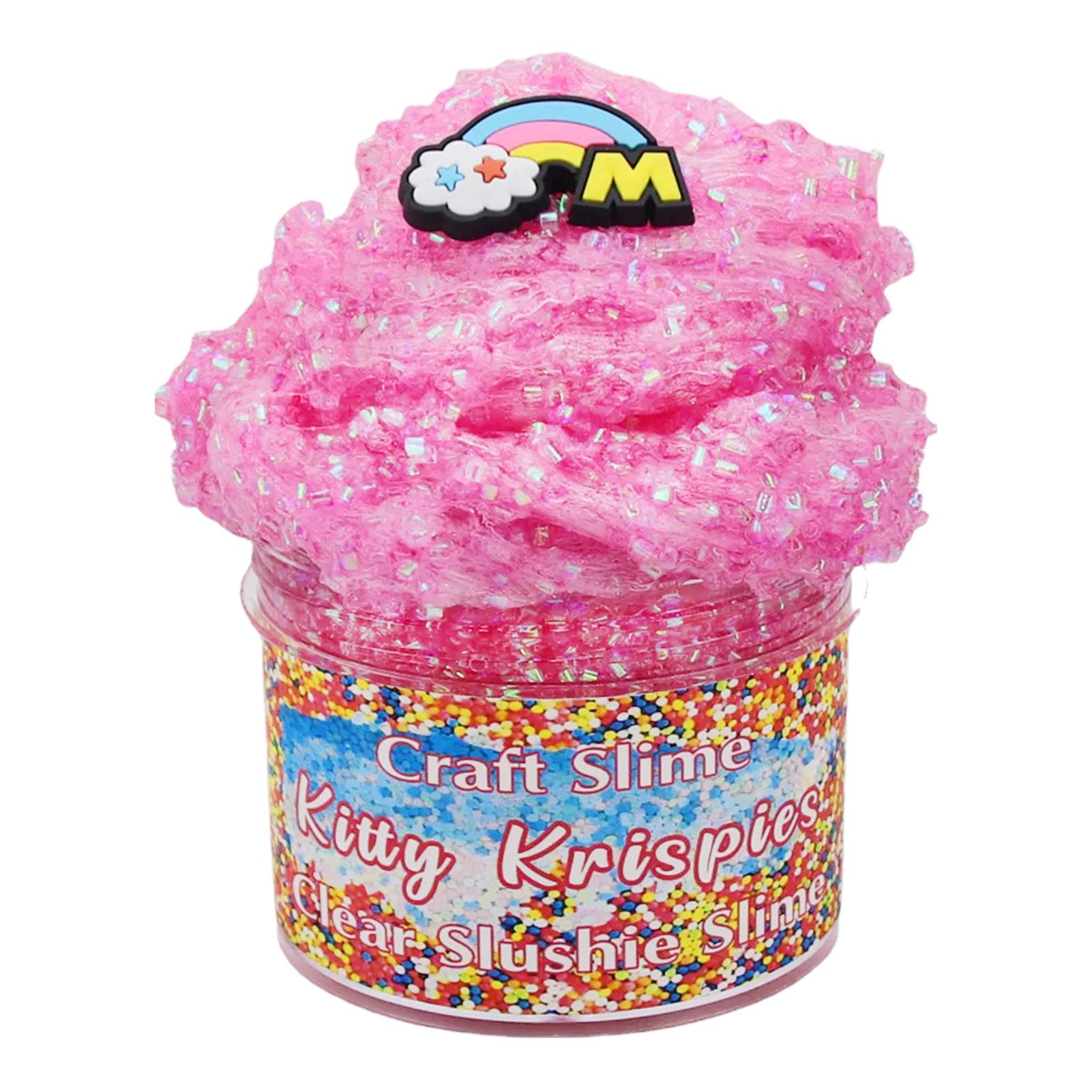 Crunchy Slime, Clay Slime, Clear Crystal Putty Slime for Girls, DIY ...