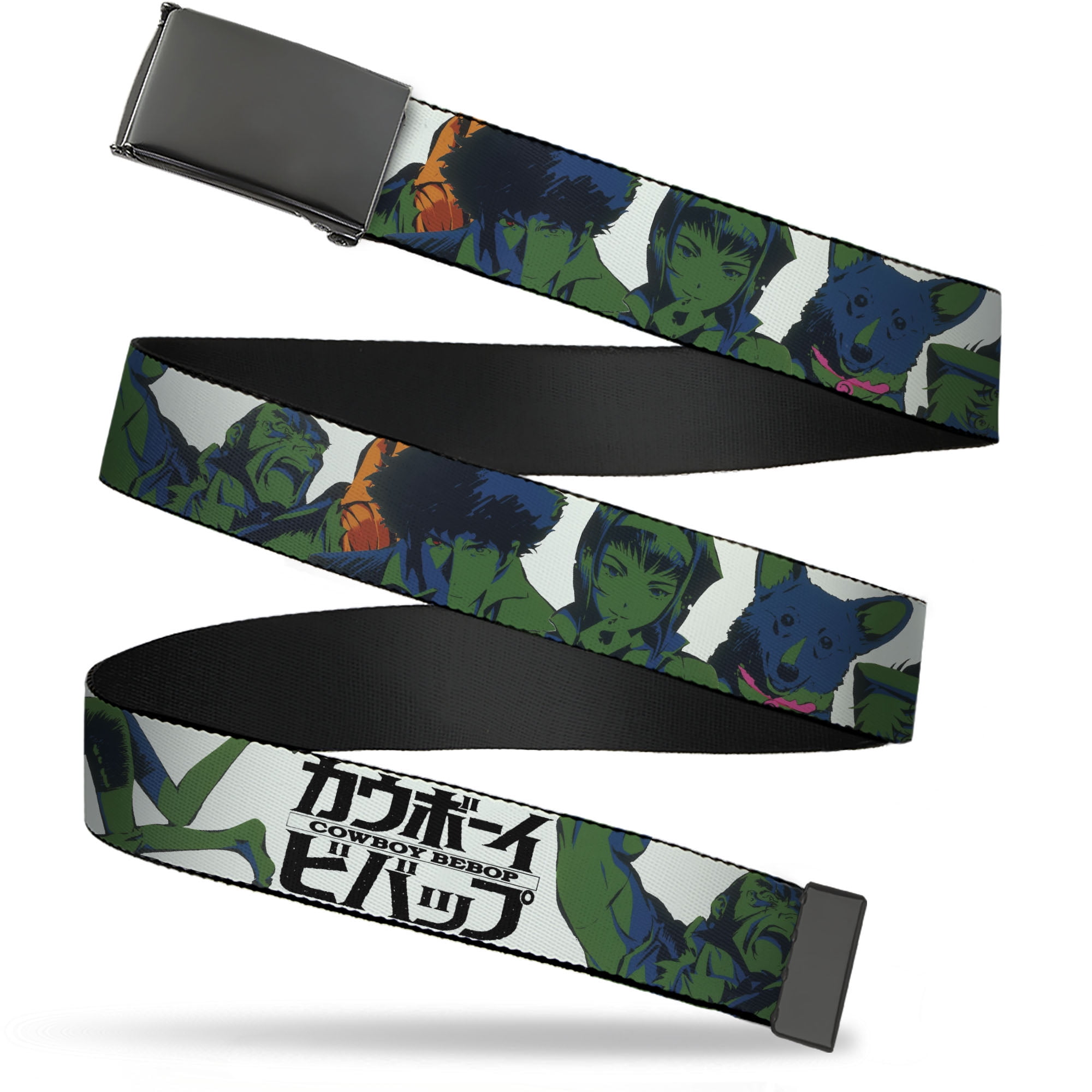Adjustable Belt, Clamp Buckle, Cut-to-Fit, Cowboy Bebop Crew Group Pose ...
