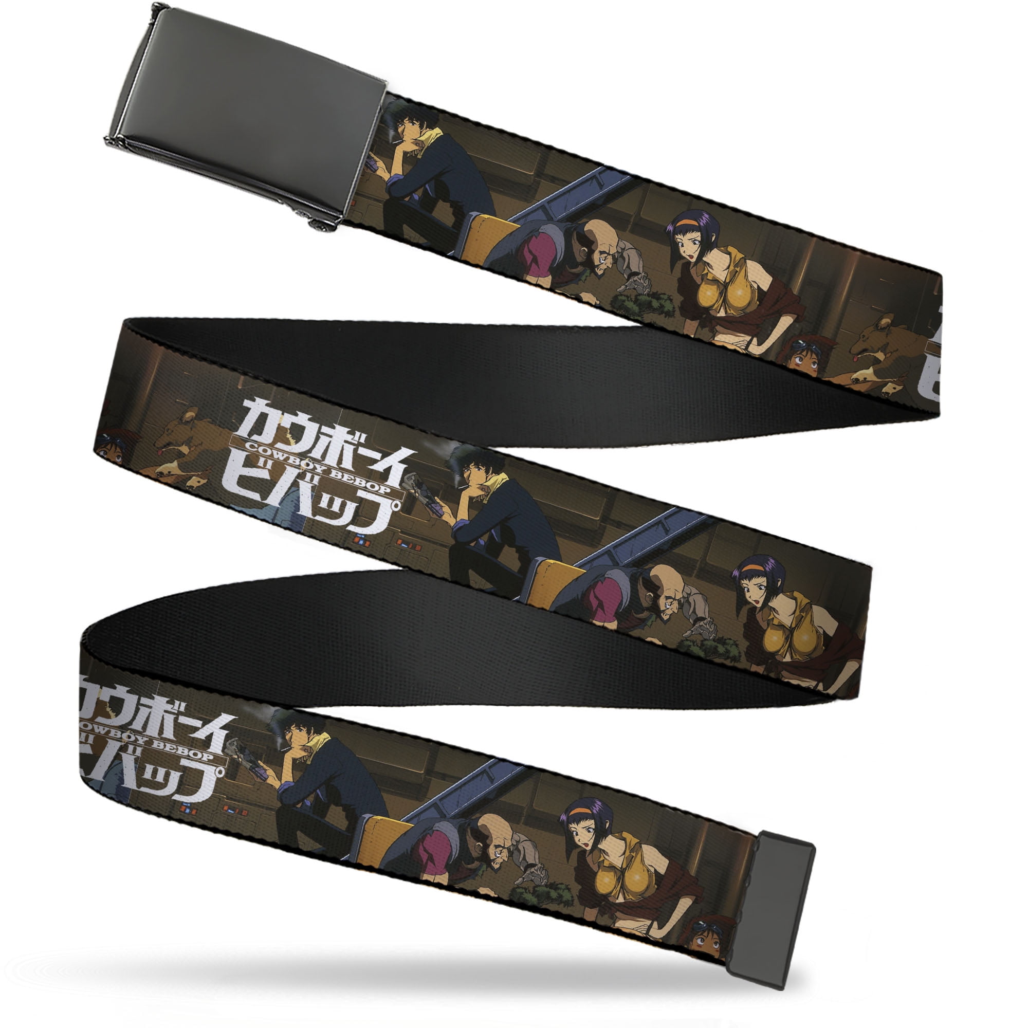 Adjustable Belt, Clamp Buckle, Cut-to-Fit, Cowboy Bebop Jet Black and ...