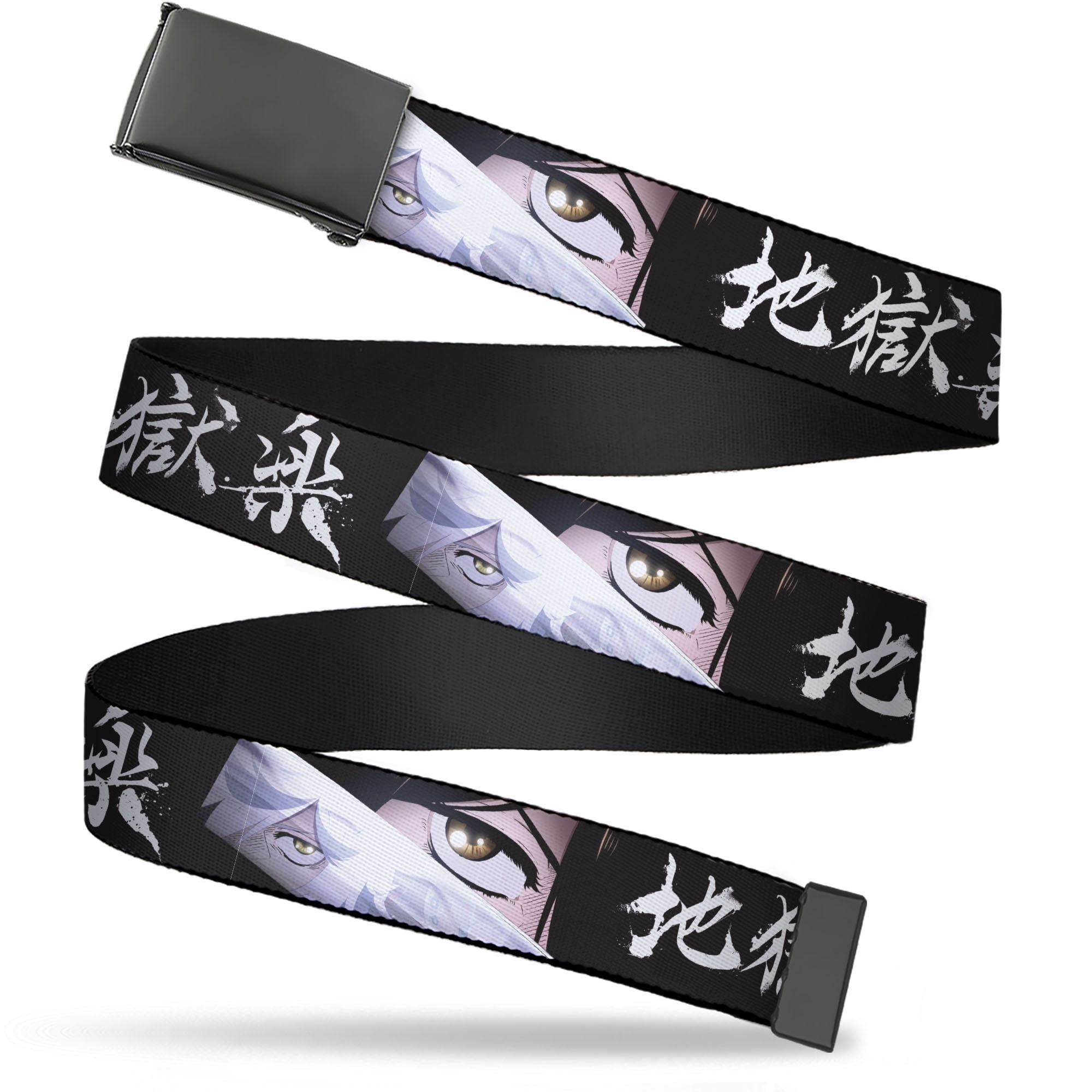 Crunchyroll Belt, Flip Web Belt Hells Paradise Gabimaru and Sagiri Eyes ...