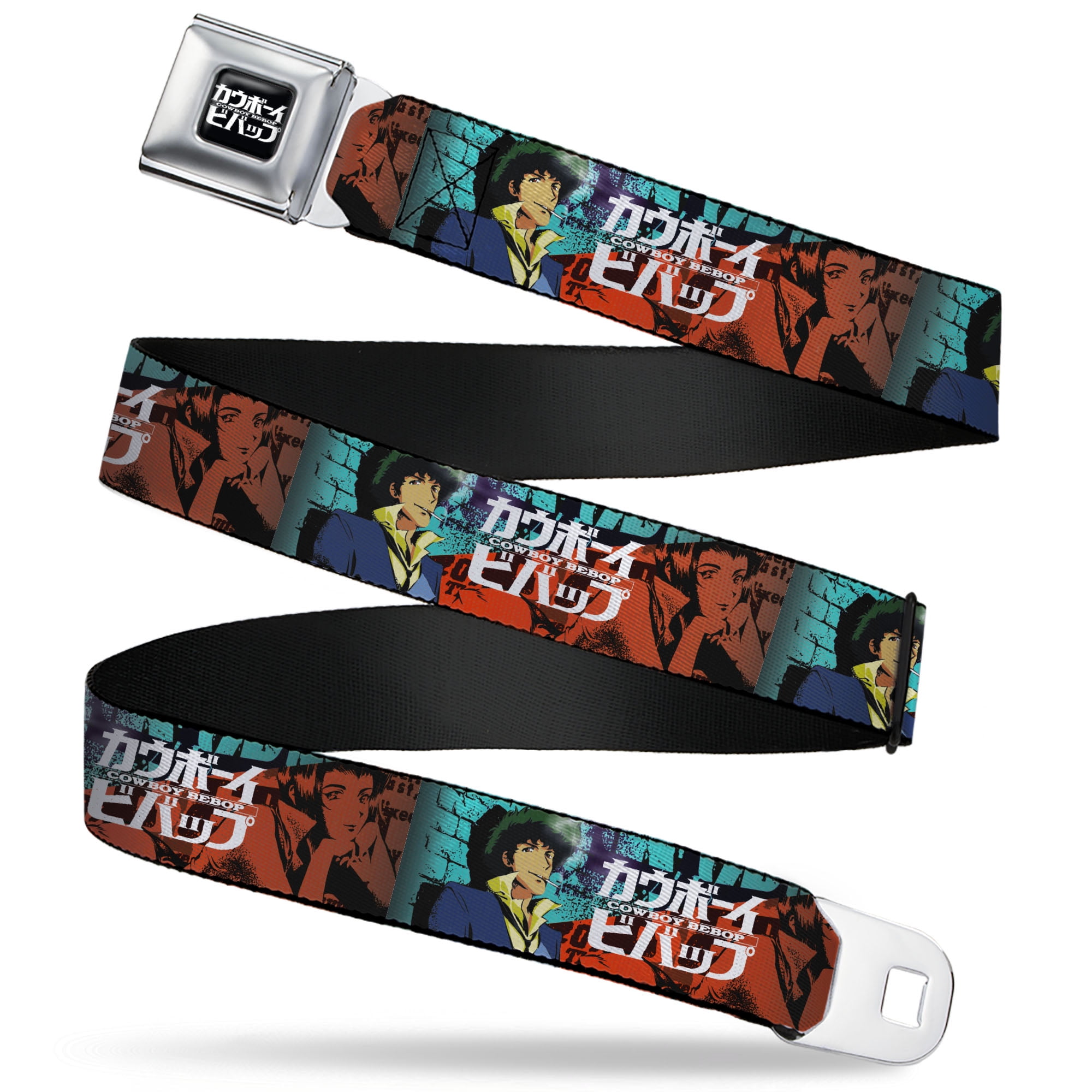 Crunchyroll Belt, Seatbelt Buckle Belt, Cowboy Bebop Spike and Faye ...