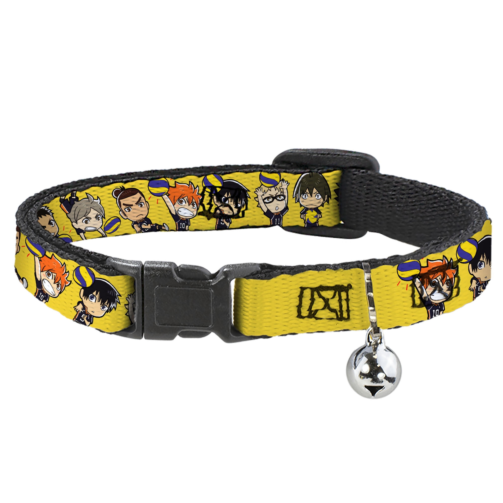 Crunchyroll Cat Collar, Breakaway Collar with Bell, Haikyu Chibi ...