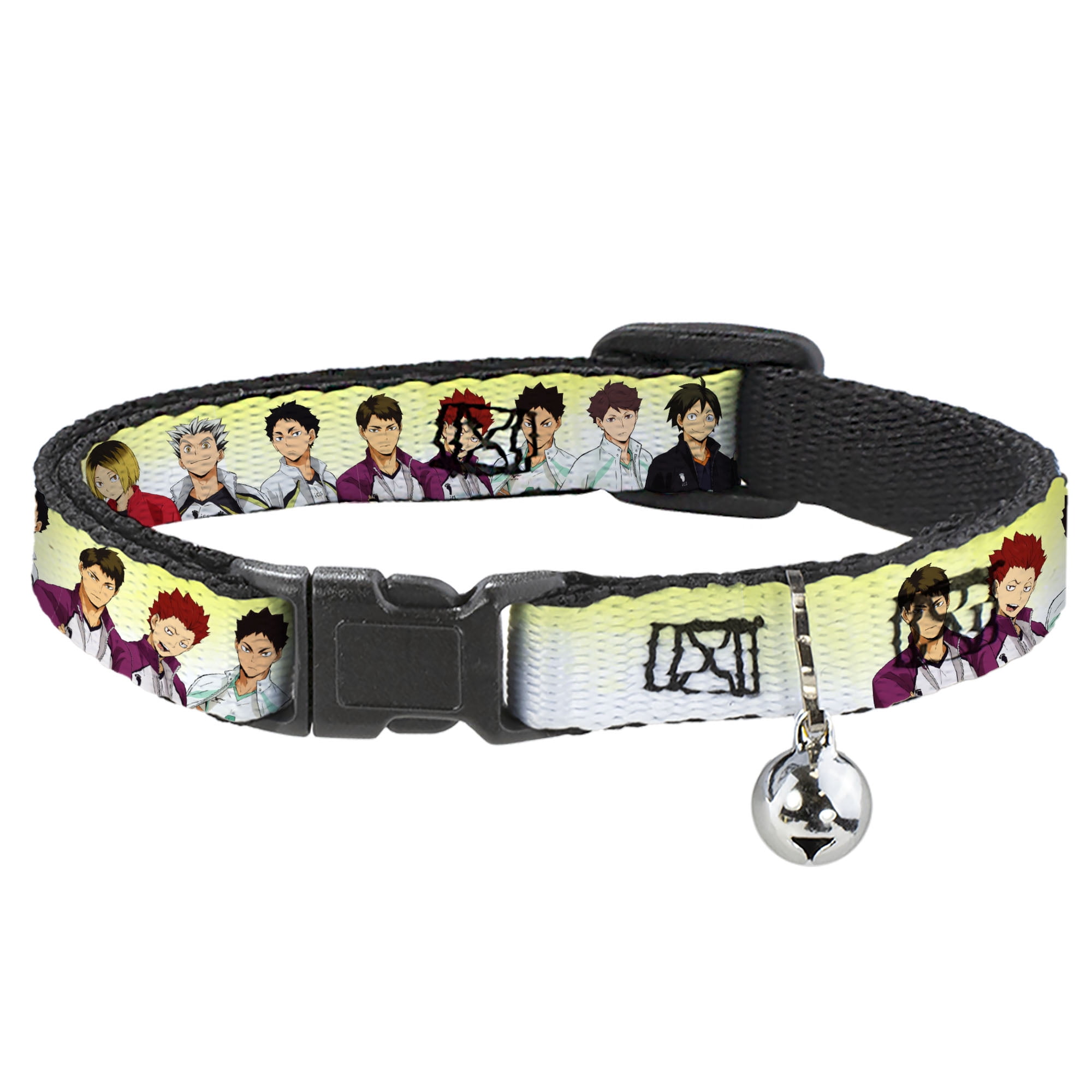 Crunchyroll Cat Collar, Breakaway Collar with Bell, Haikyu Six ...