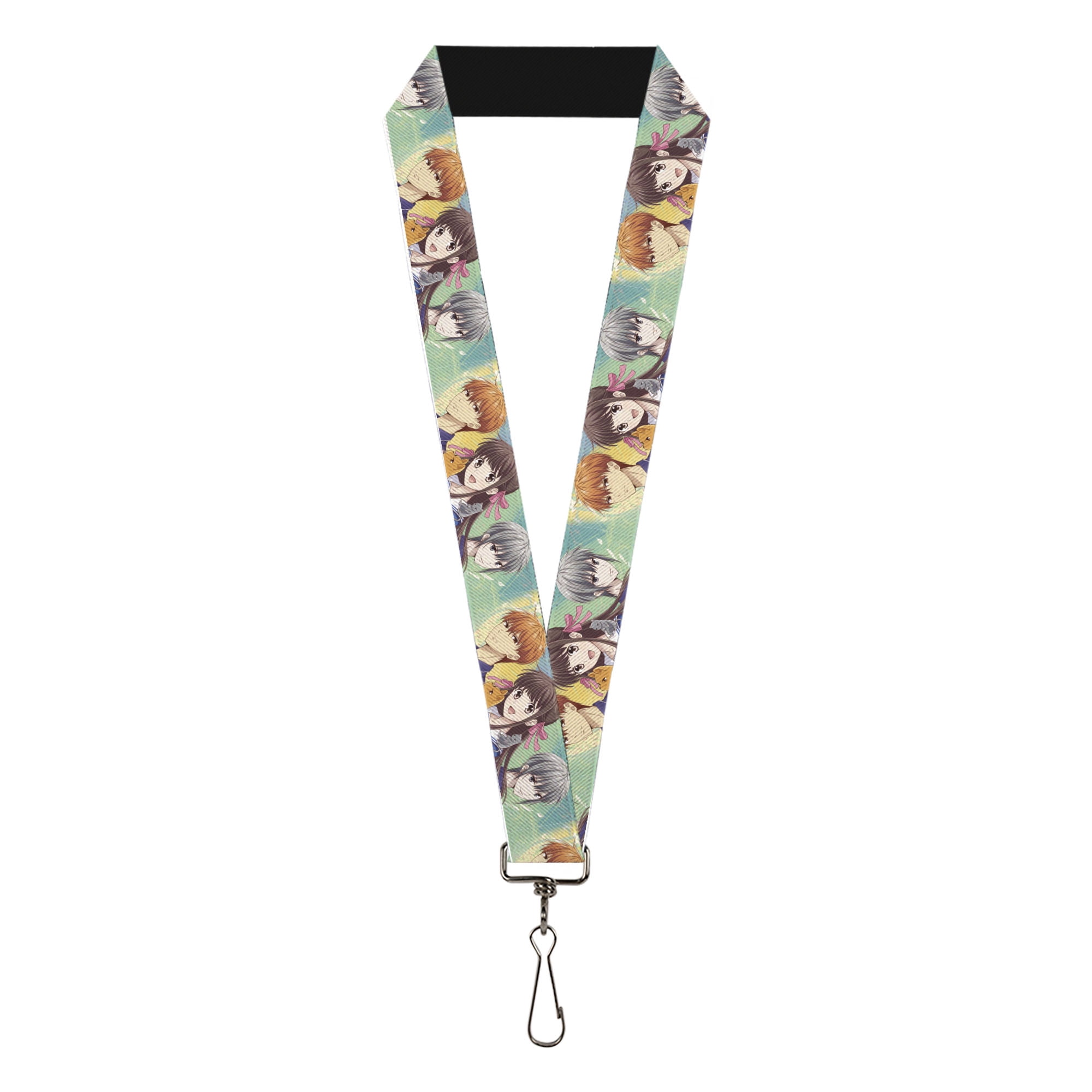 Crunchyroll Lanyard, Fruits Basket Kyo Tohru Yuki Group Pose Greens ...
