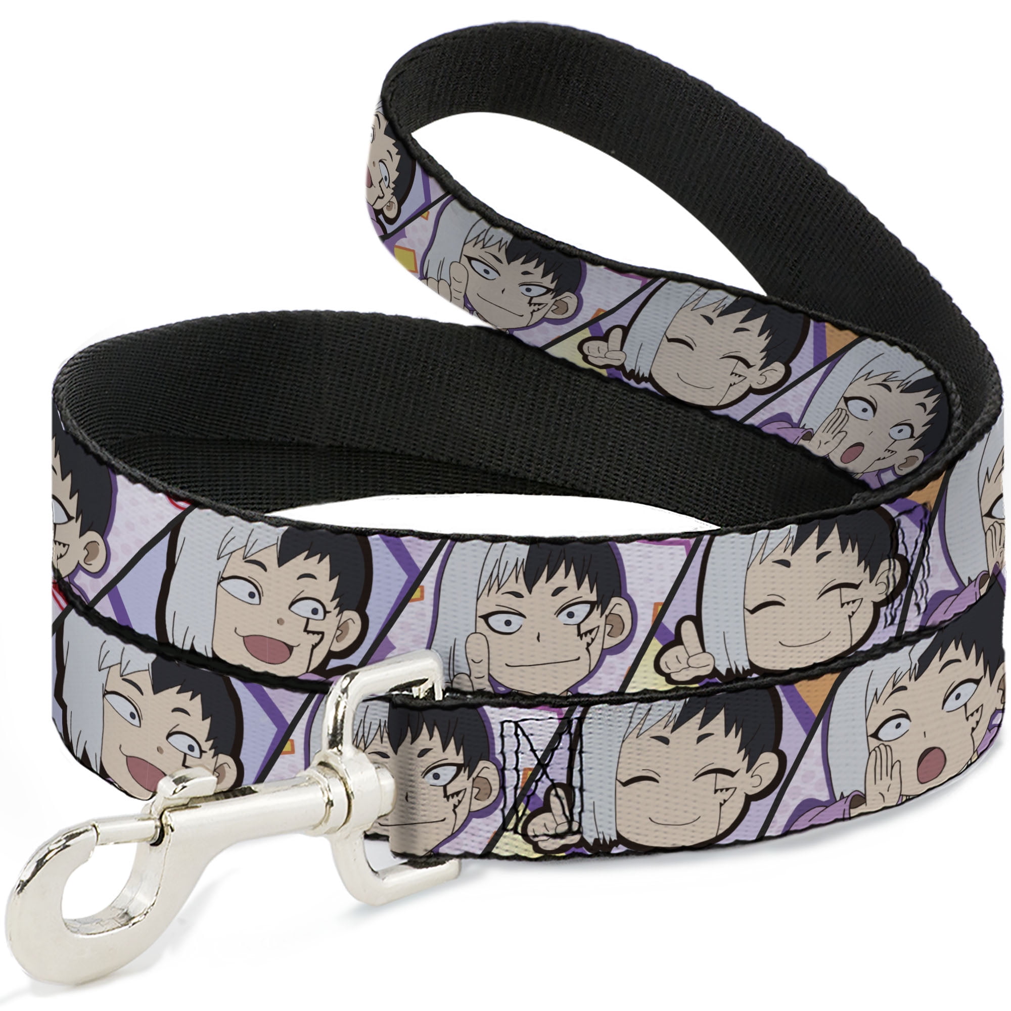 Crunchyroll Pet Leash, Dog Leash, Dr Stone Chibi Gen Asagiri Expression ...