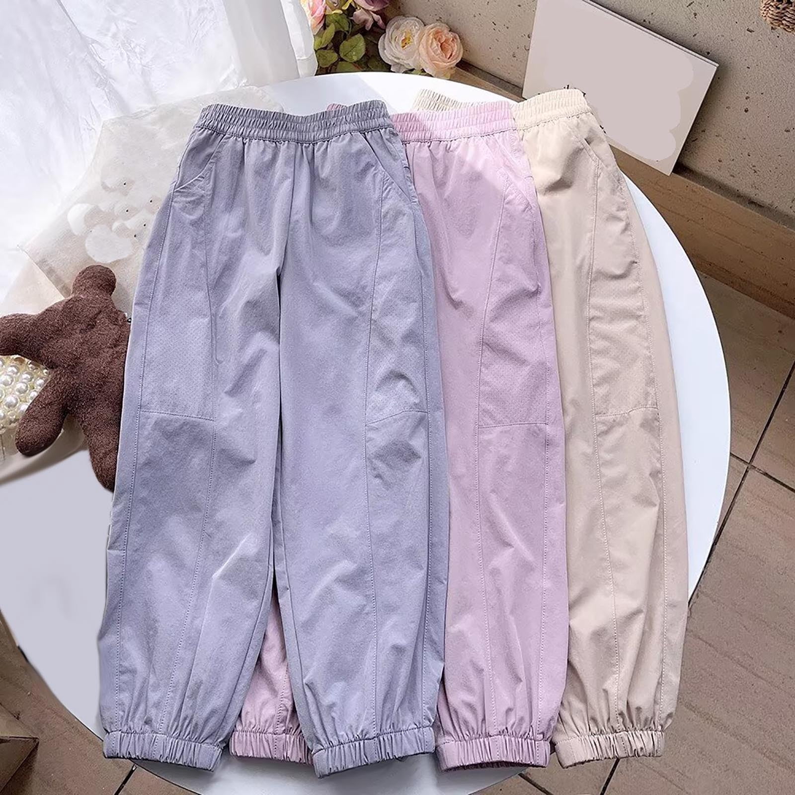 Crunowin Big Boys And Girls Sport Pants, UV Protection Ice Silk ...