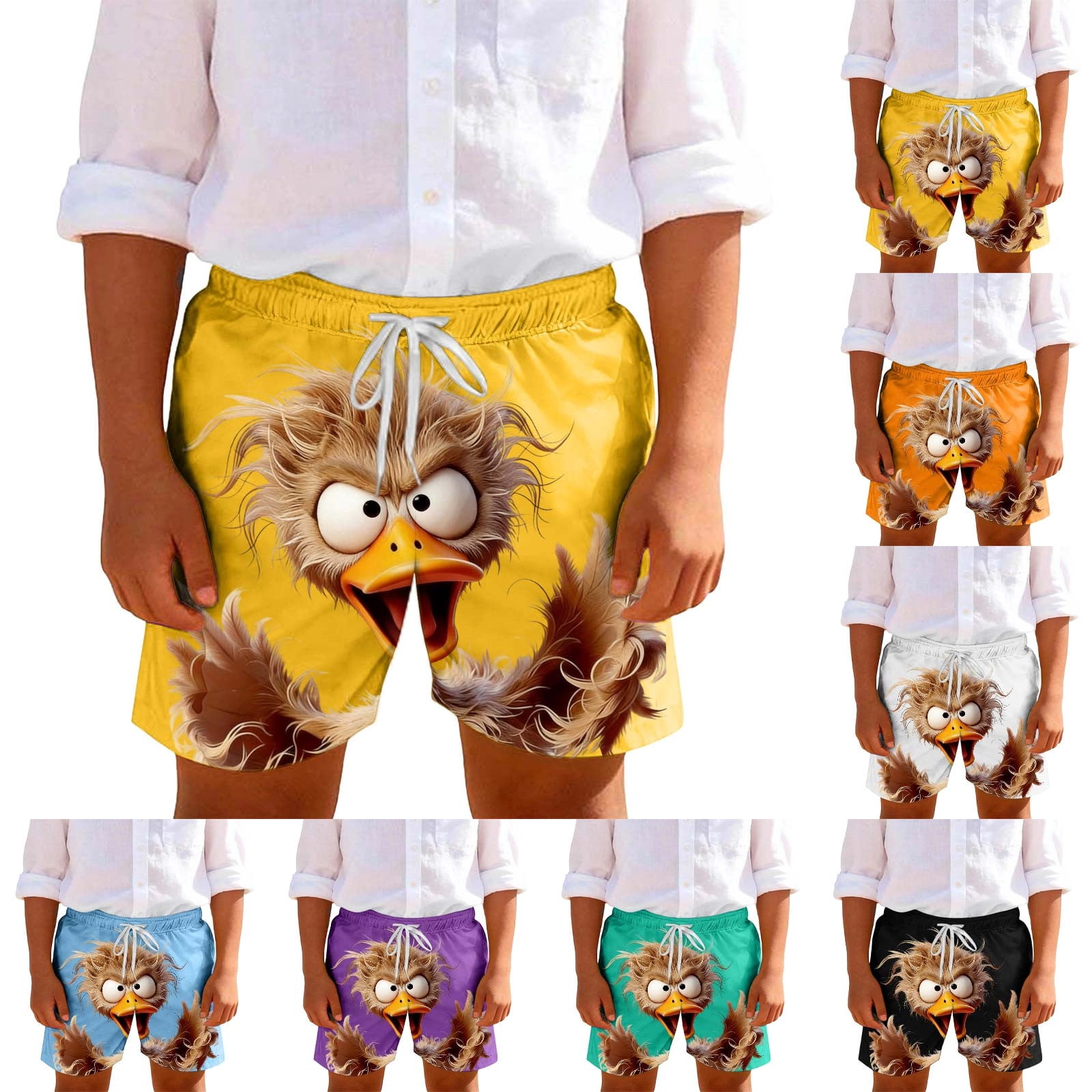 Crunowin Boys Summer Shorts Cute Graphics Loose Front Pockets Beach ...