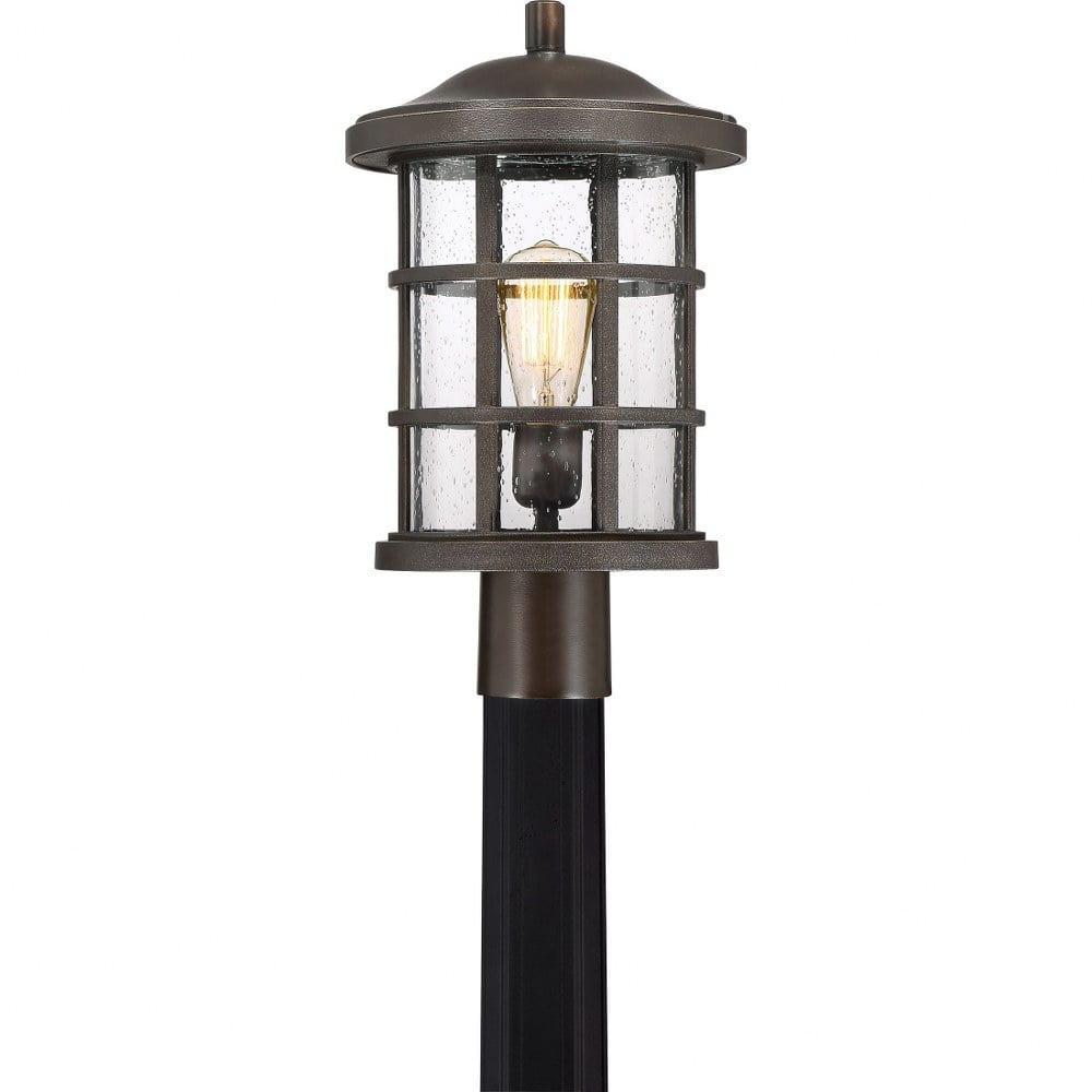 Crusade 1-Light Outdoor Post Mount in Palladian Bronze - Walmart.com