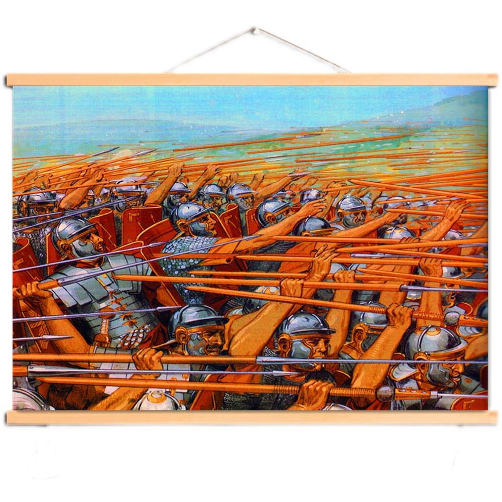 Crusader Armor Warrior Hanging Banner Nordic Style Wall Artwork Canvas ...