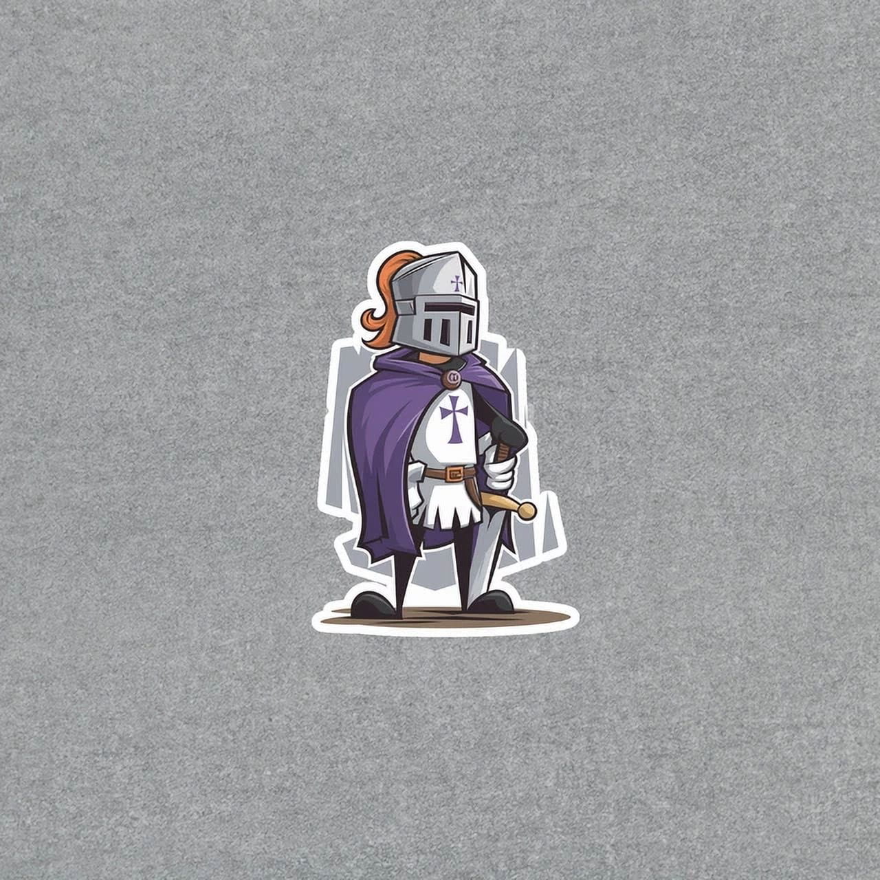 Crusader Knight Sticker - Templar Warrior Vinyl Decal For Laptops ...