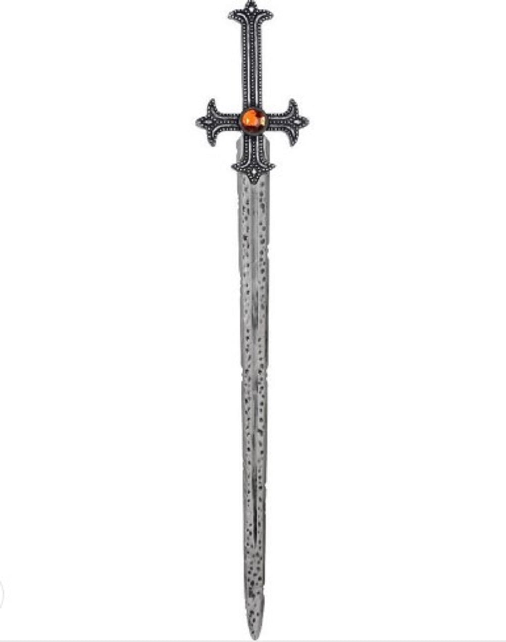 Crusader Sword - Plastic - 23" - King Arthur - Costume Accessory Prop ...