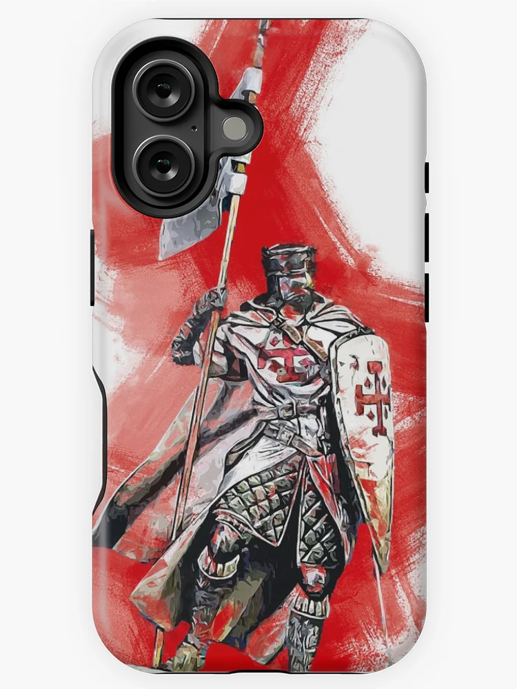 Crusader Warrior Case iPhone 11 12 13 14 15 16 Pro Max Medieval Knight ...