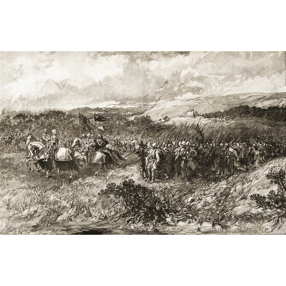 Crusaders On The March In The 12Th Century. From The Picture By Sir ...