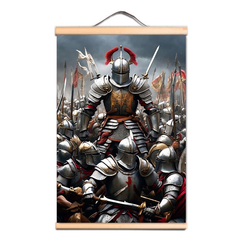 The Crusades Art Posters and Prints Vintage Templar Knights Canvas ...