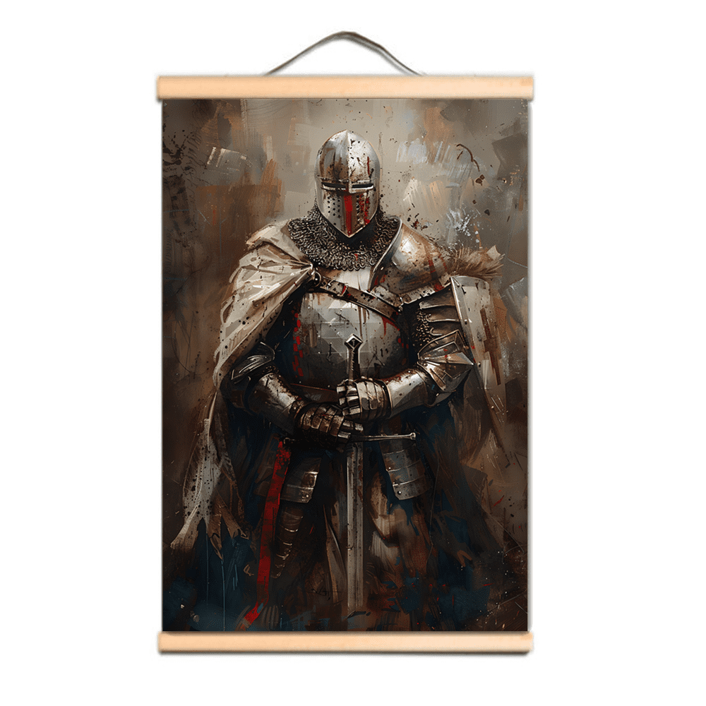 The Crusades Art Posters and Prints Vintage Templar Knights Canvas ...