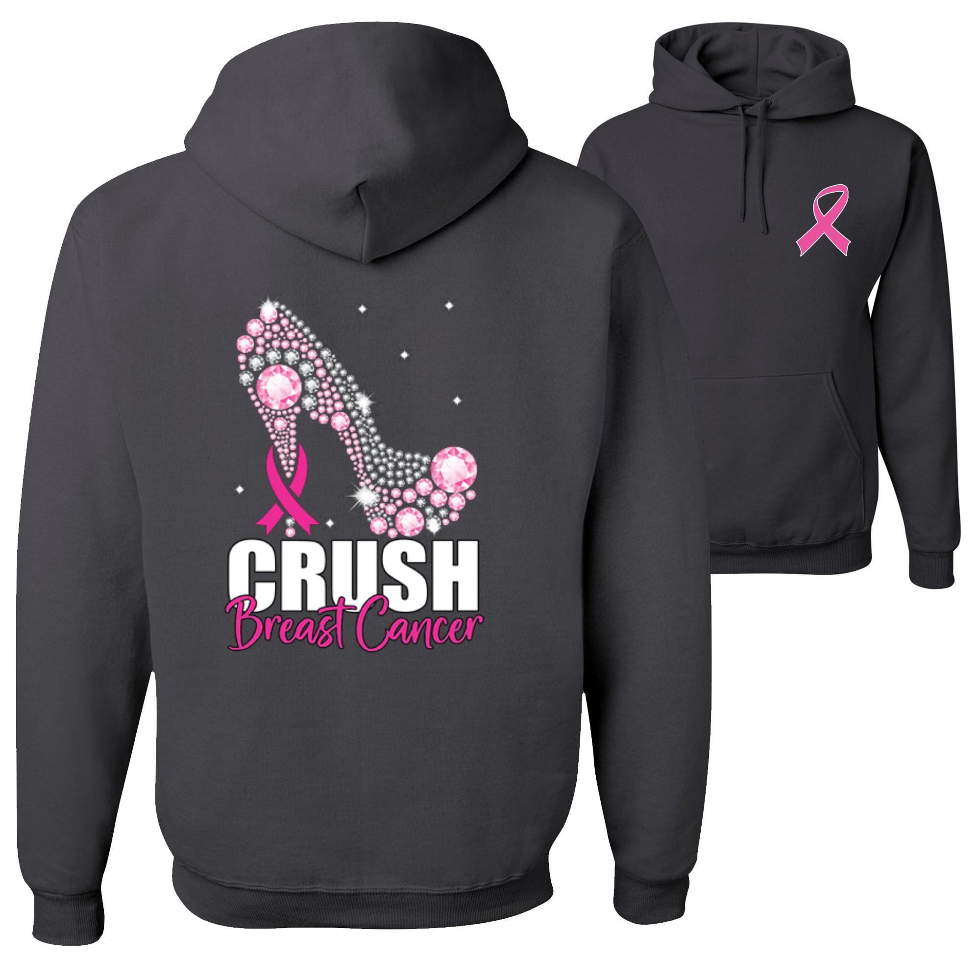 Crush Breast Cancer Awareness Bling High Heels Pink Ribbon FRONT AND ...