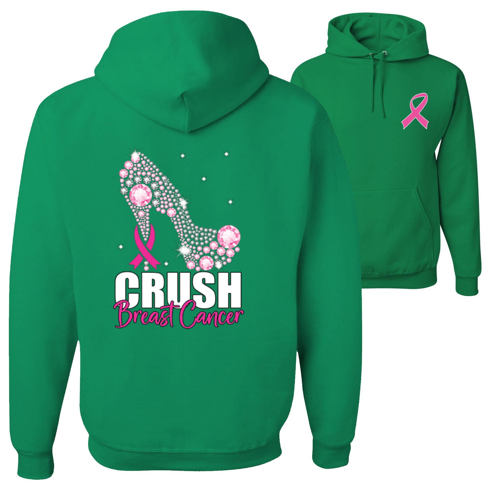 Crush Breast Cancer Awareness Bling High Heels Pink Ribbon FRONT AND ...