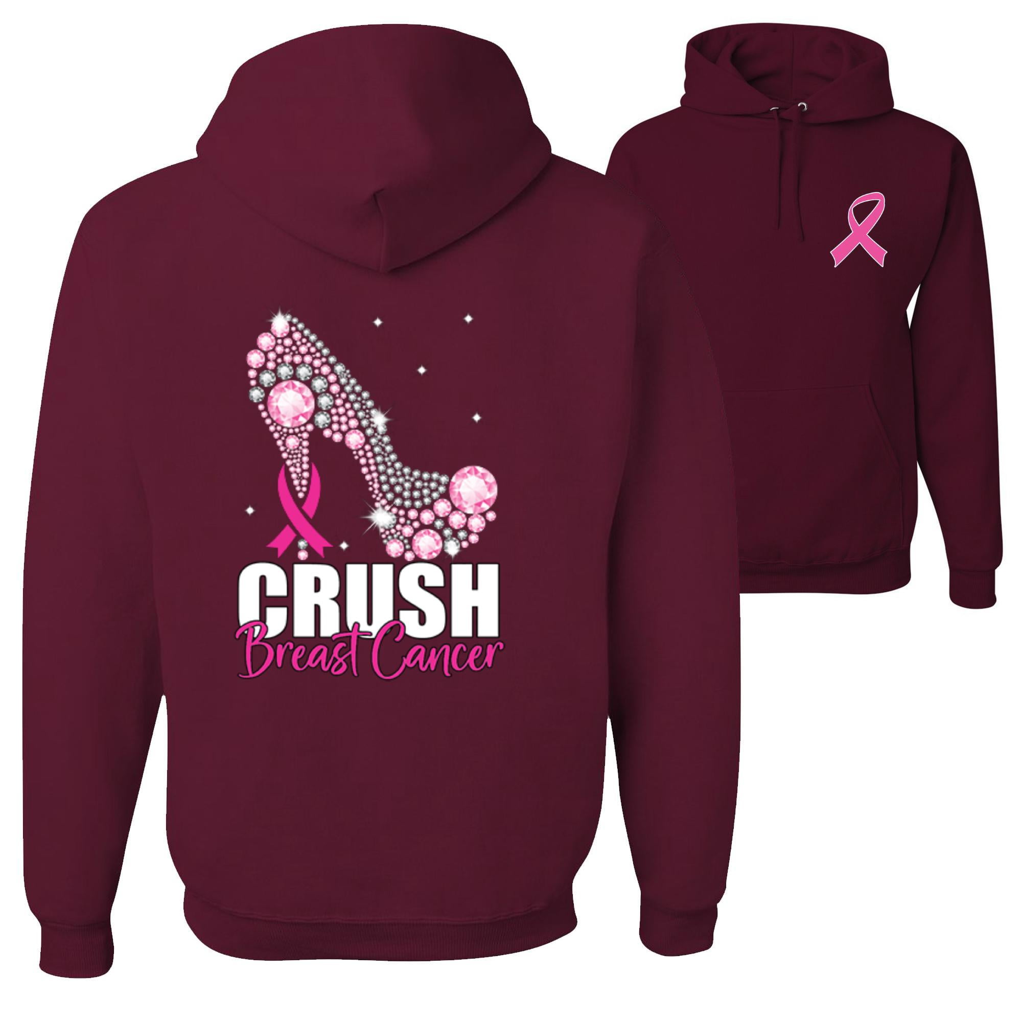 Crush Breast Cancer Awareness Bling High Heels Pink Ribbon FRONT AND ...
