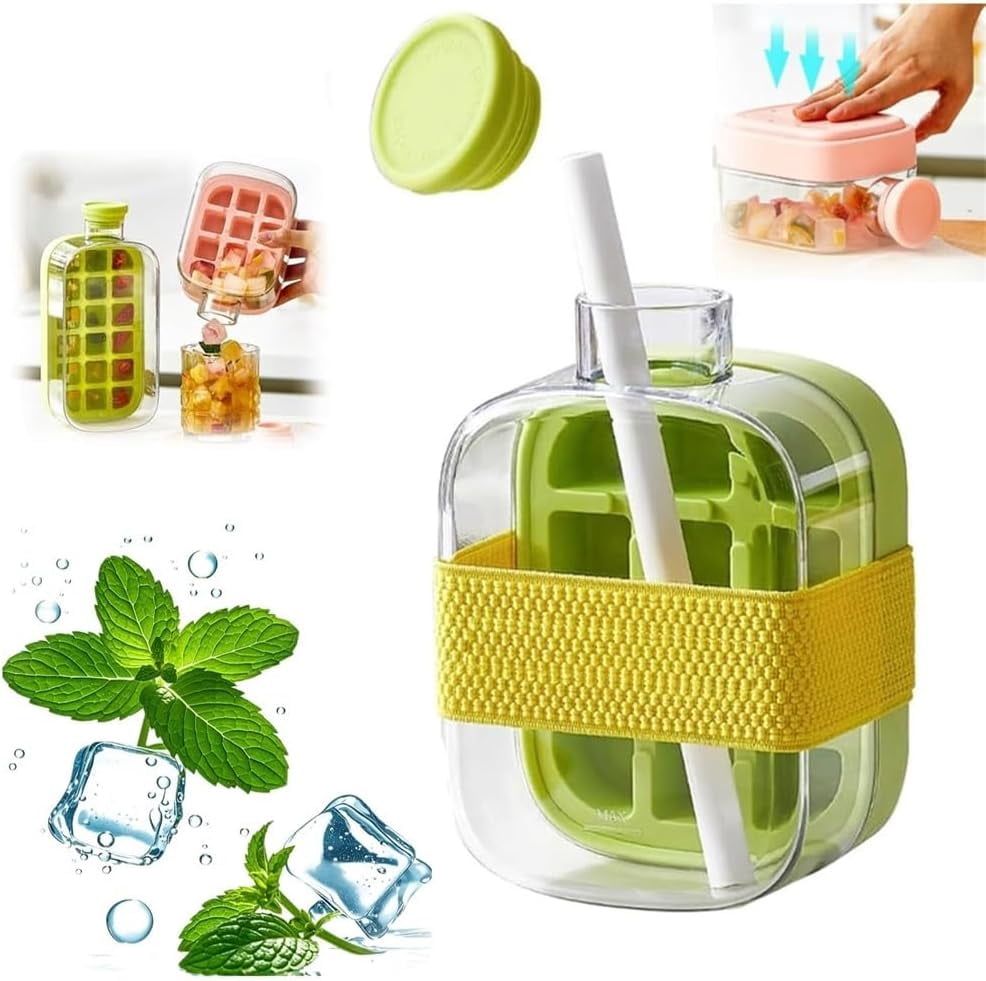My Crush Cup Ice(17/28 Oz), 2-In-1Cool Summer Ice Cube Cup with Straw ...